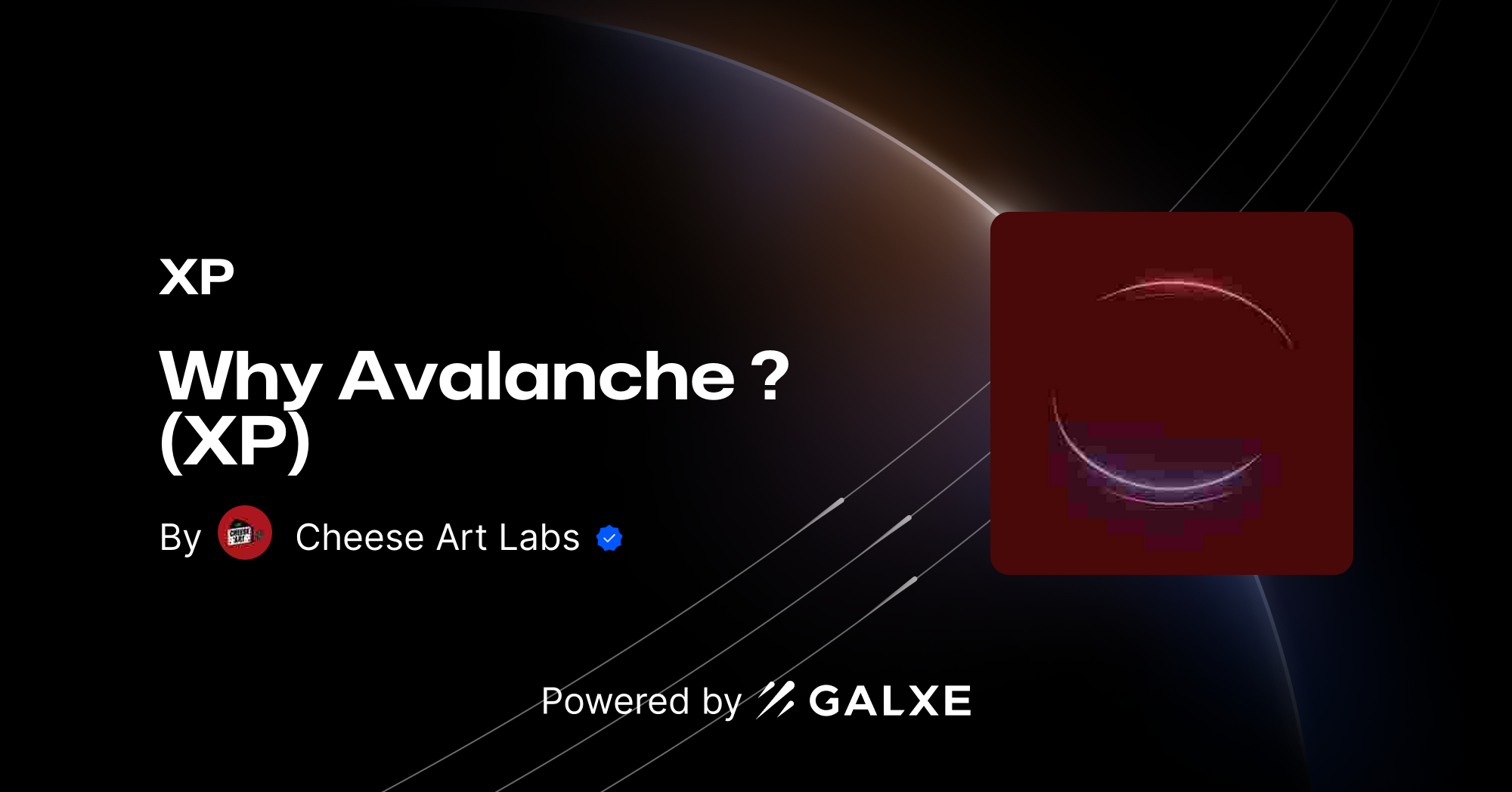 Why Avalanche ? (XP) by Cheese Art Labs | Galxe Quest