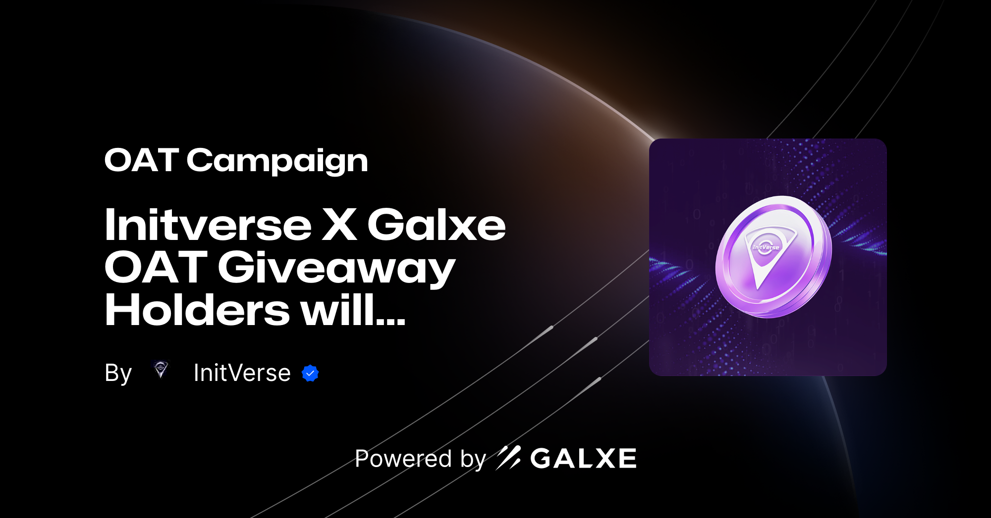Initverse X Galxe OAT Giveaway 🎉 Holders will receive airdrops and giveaways! by InitVerse ...