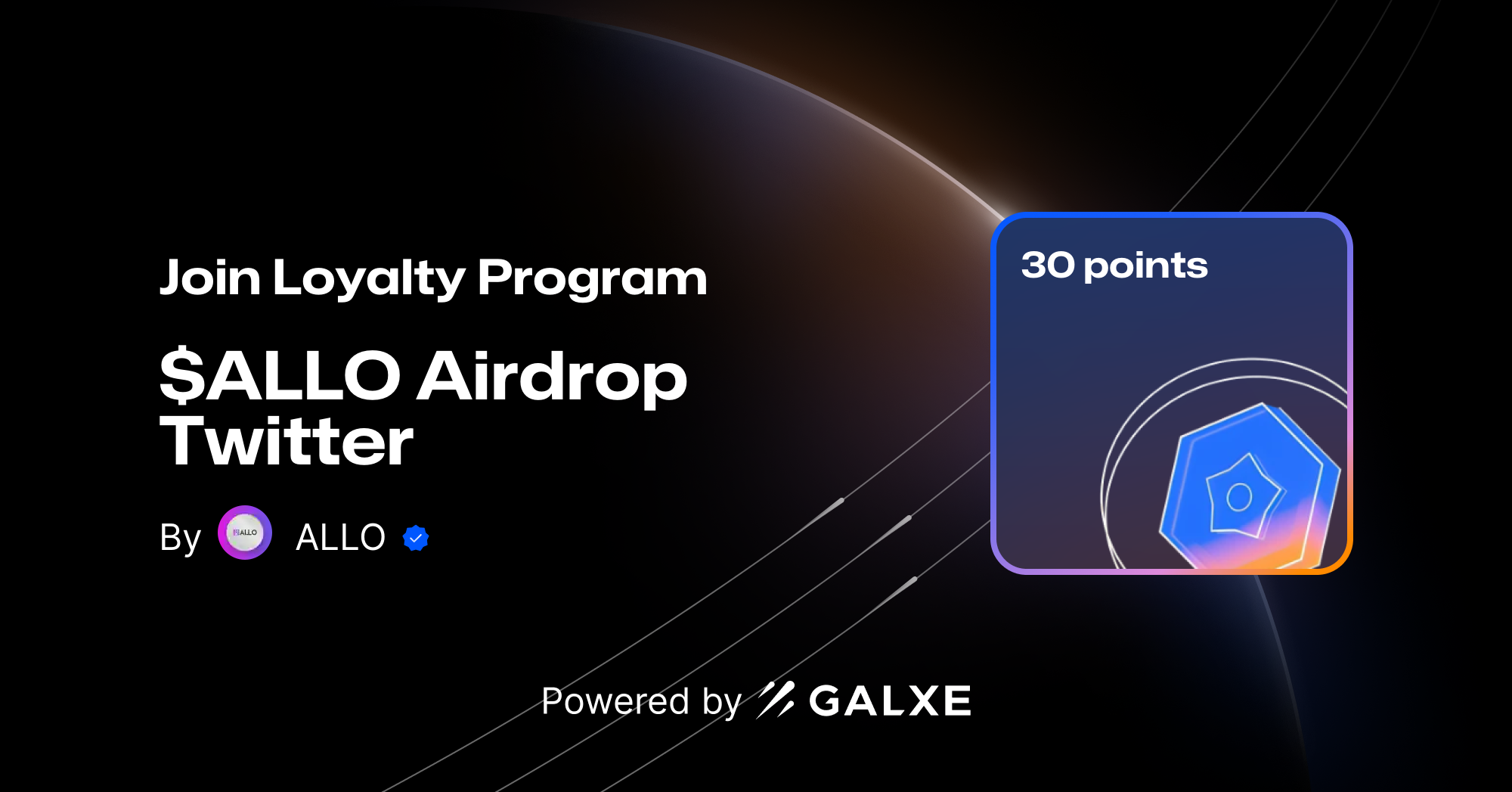 $ALLO Airdrop Twitter by ALLO | Galxe Quest