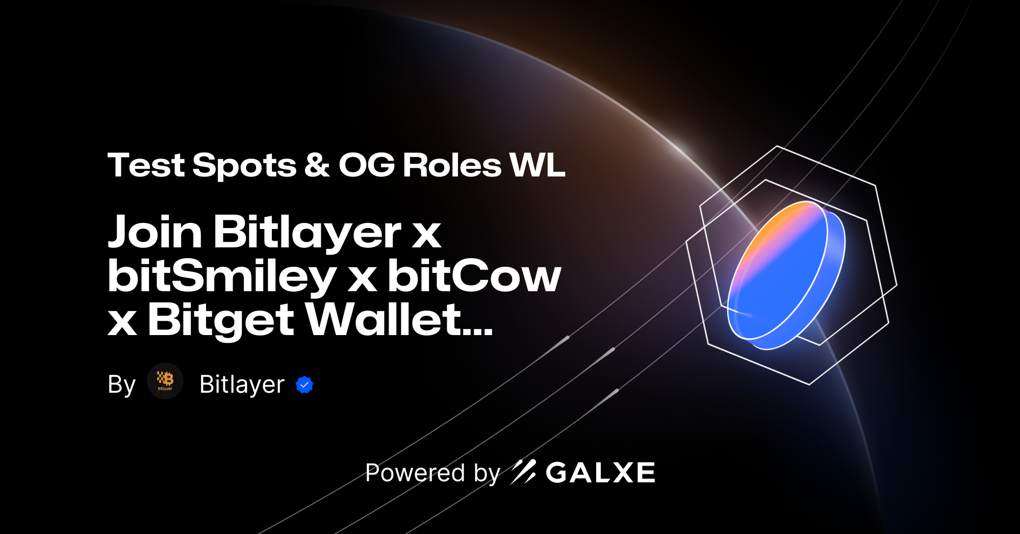 Join Bitlayer x bitSmiley x bitCow x Bitget Wallet Special Giveaway! by Bitlayer | Galxe Quest