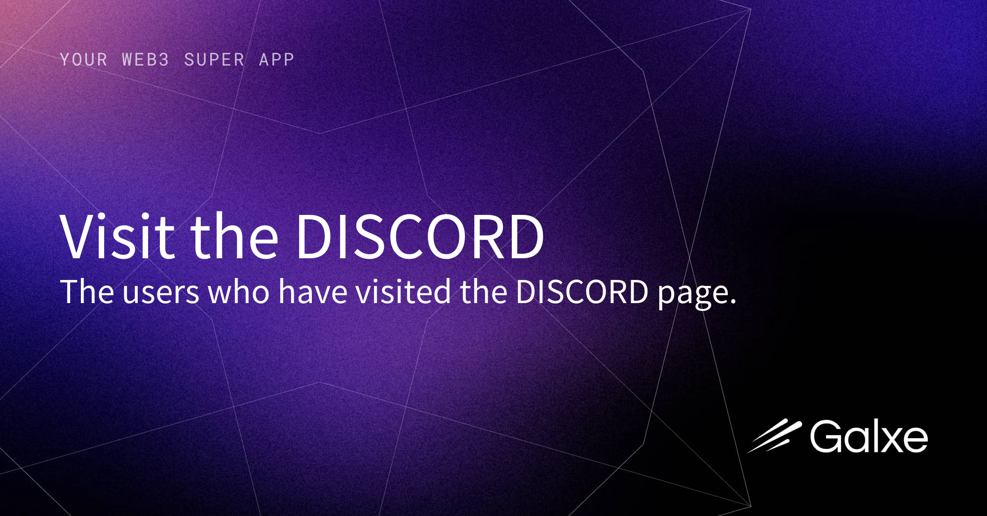 Visit the DISCORD Credential | Galxe