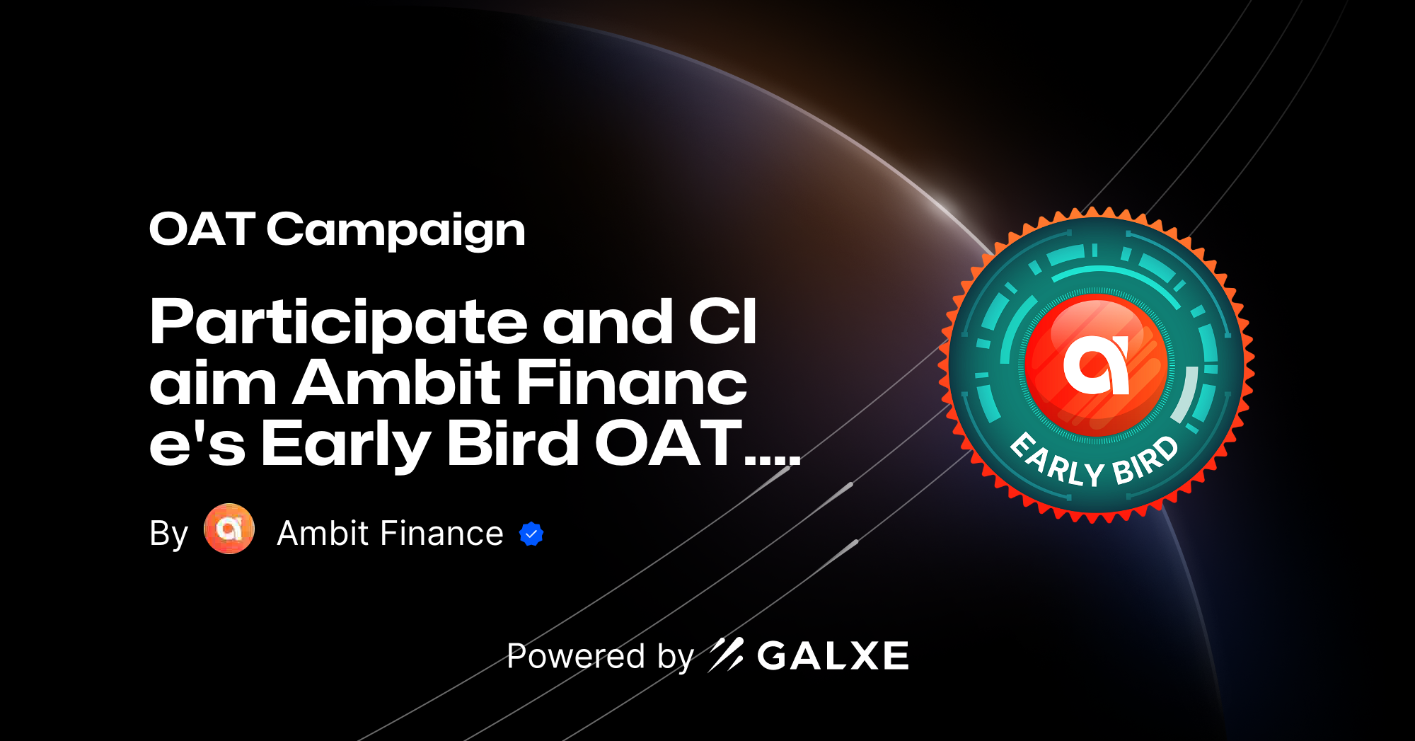 Participate and Claim Ambit Finance's Early Bird OAT. by Ambit Finance ...