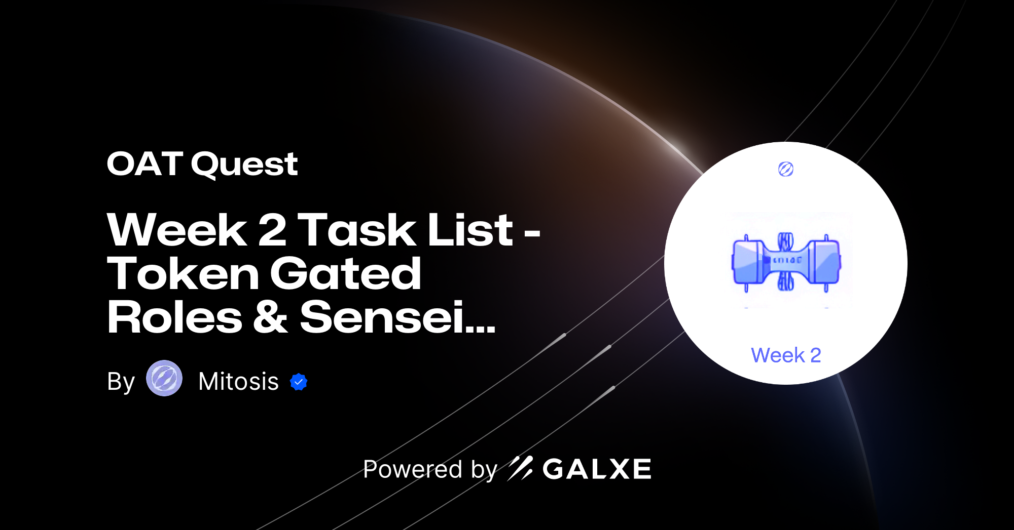 Week 2 Task List - Token Gated Roles & Sensei by Mitosis | Galxe Quest