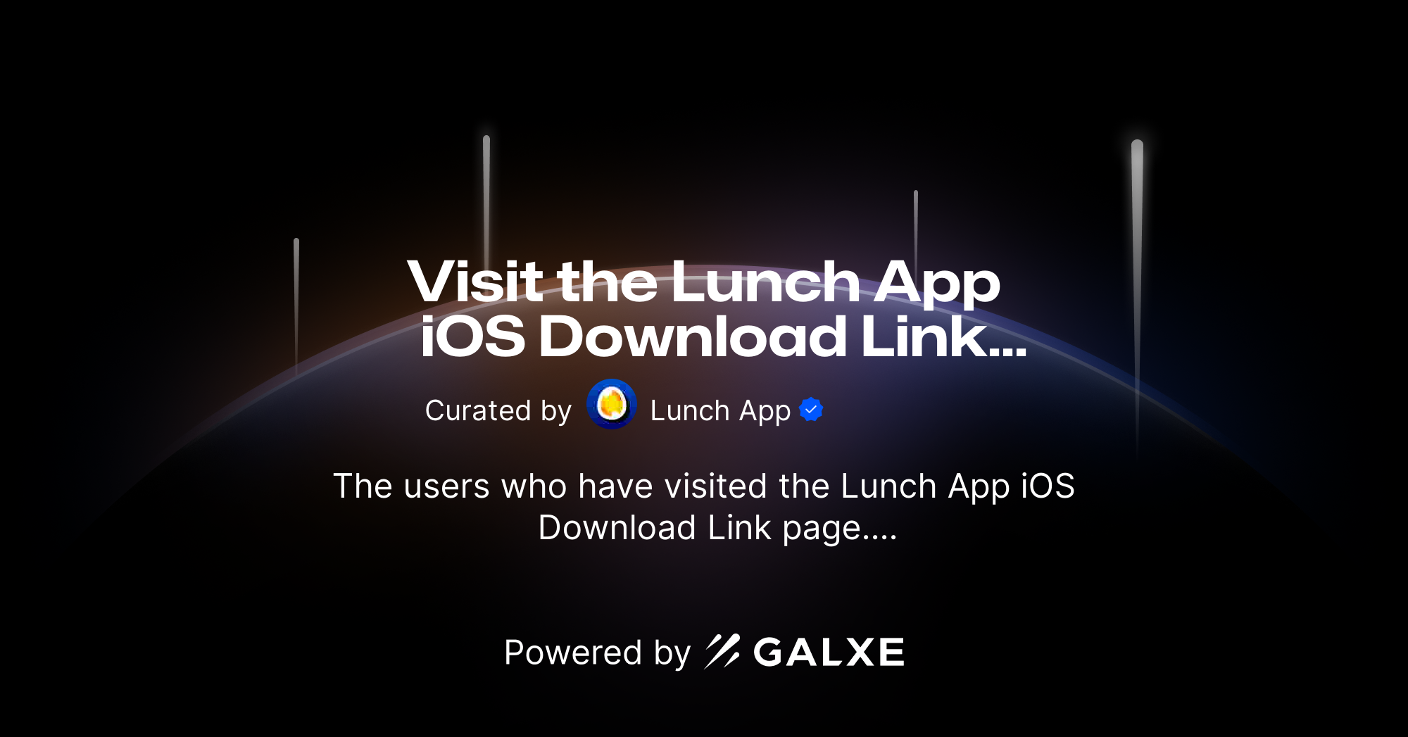 Visit the Lunch App iOS Download Link Credential | Galxe