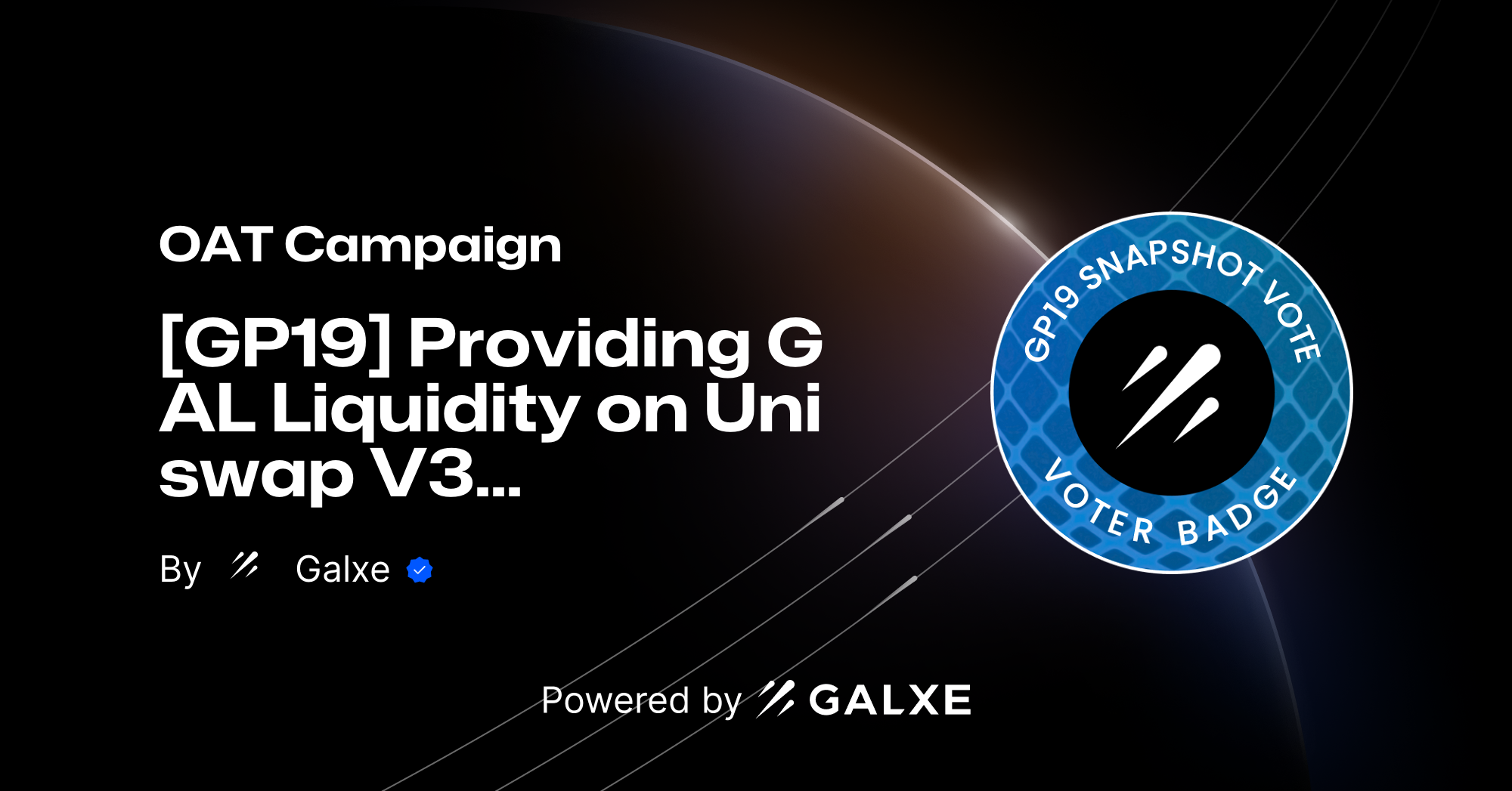[GP19] Providing GAL Liquidity on Uniswap V3 by Galxe | Galxe Quest