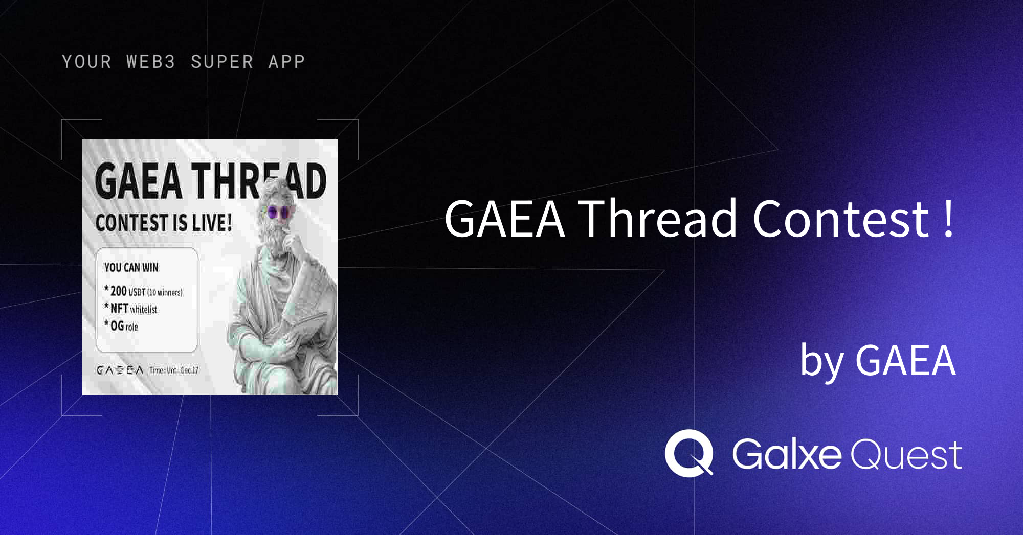 GAEA Thread Contest ! by GAEA | Galxe Quest