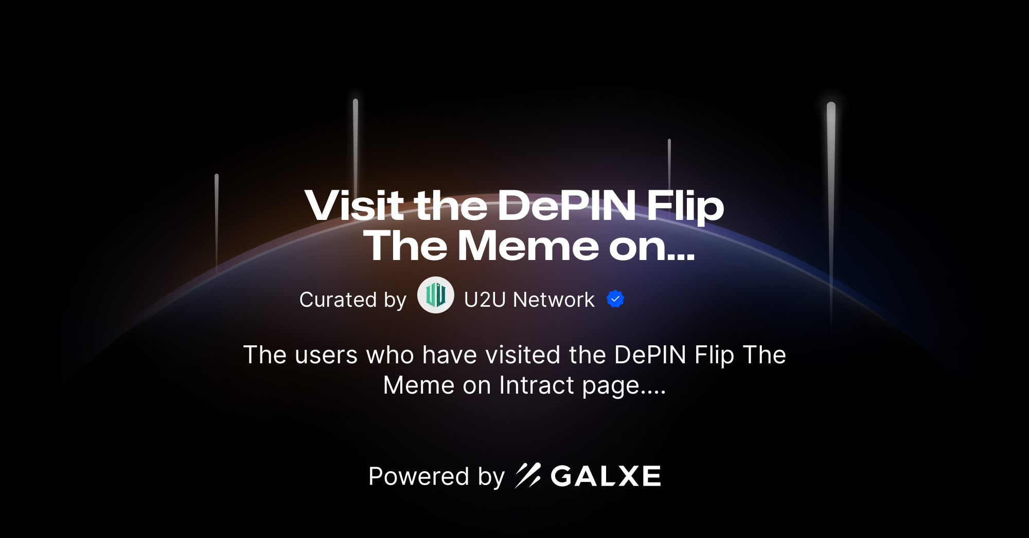 Visit the DePIN Flip The Meme on Intract Credential | Galxe