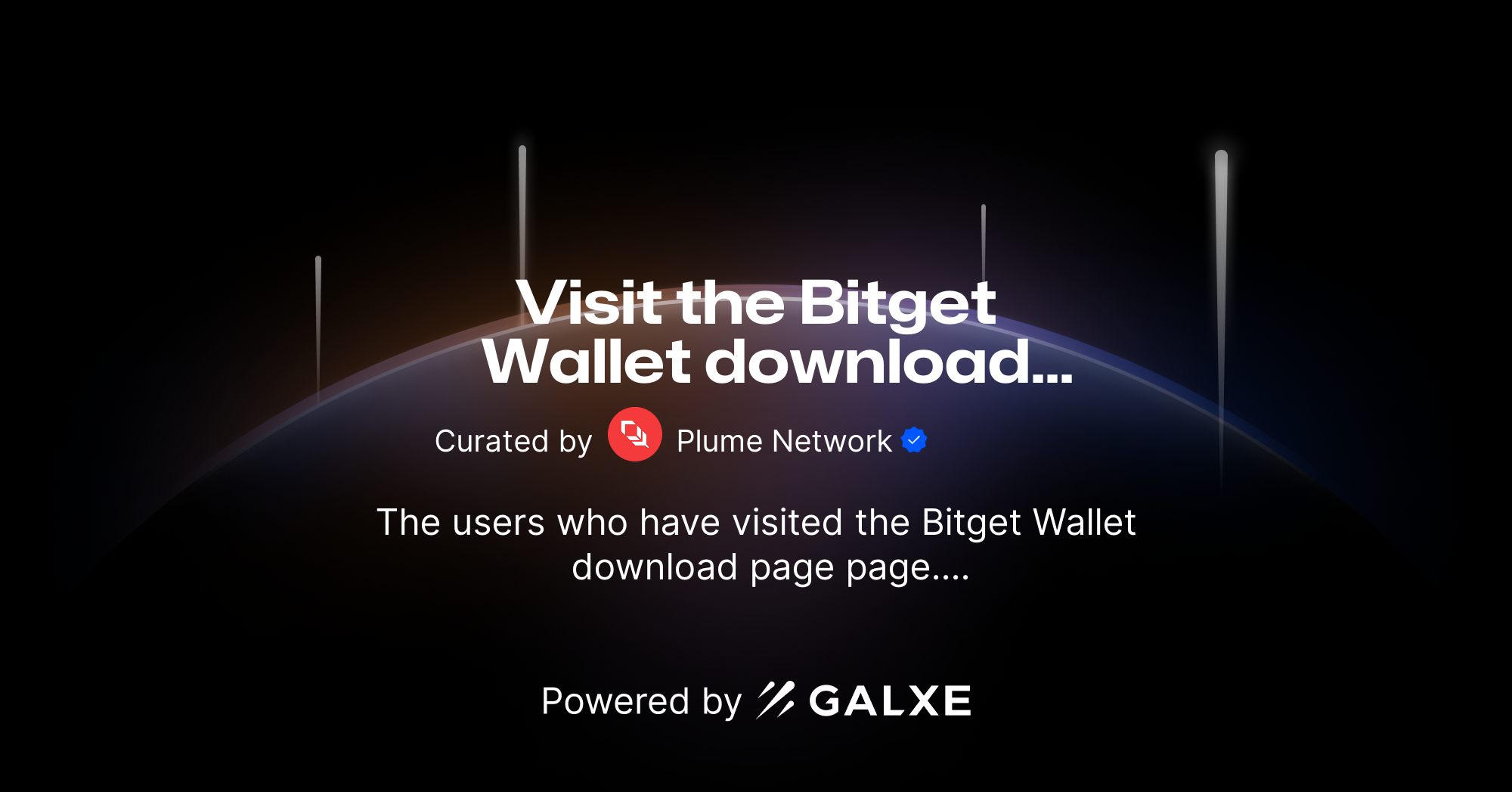 Visit the Bitget Wallet download page Credential | Galxe