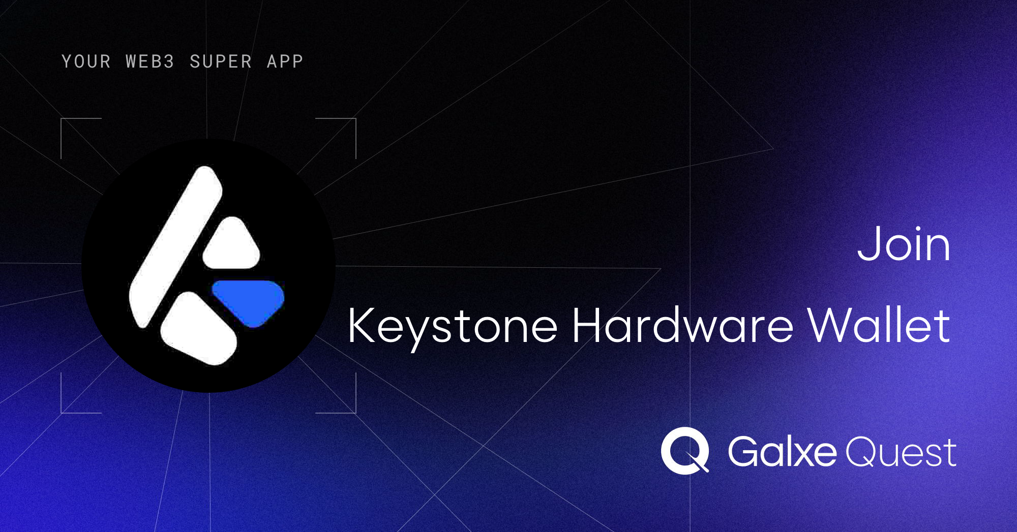 Join Keystone Hardware Wallet on Galxe Quest