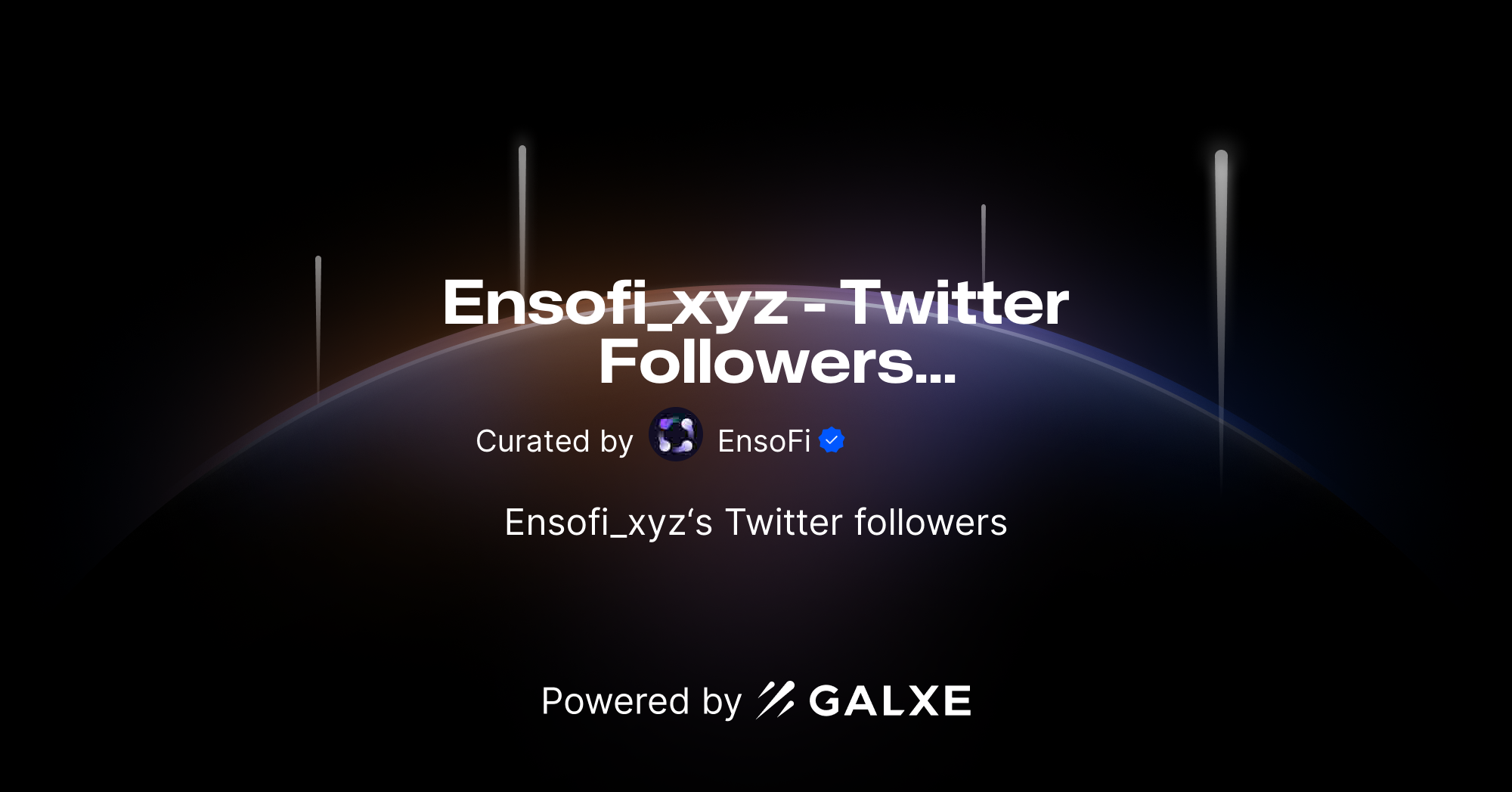 Ensofi_xyz - Twitter Followers Credential | Galxe