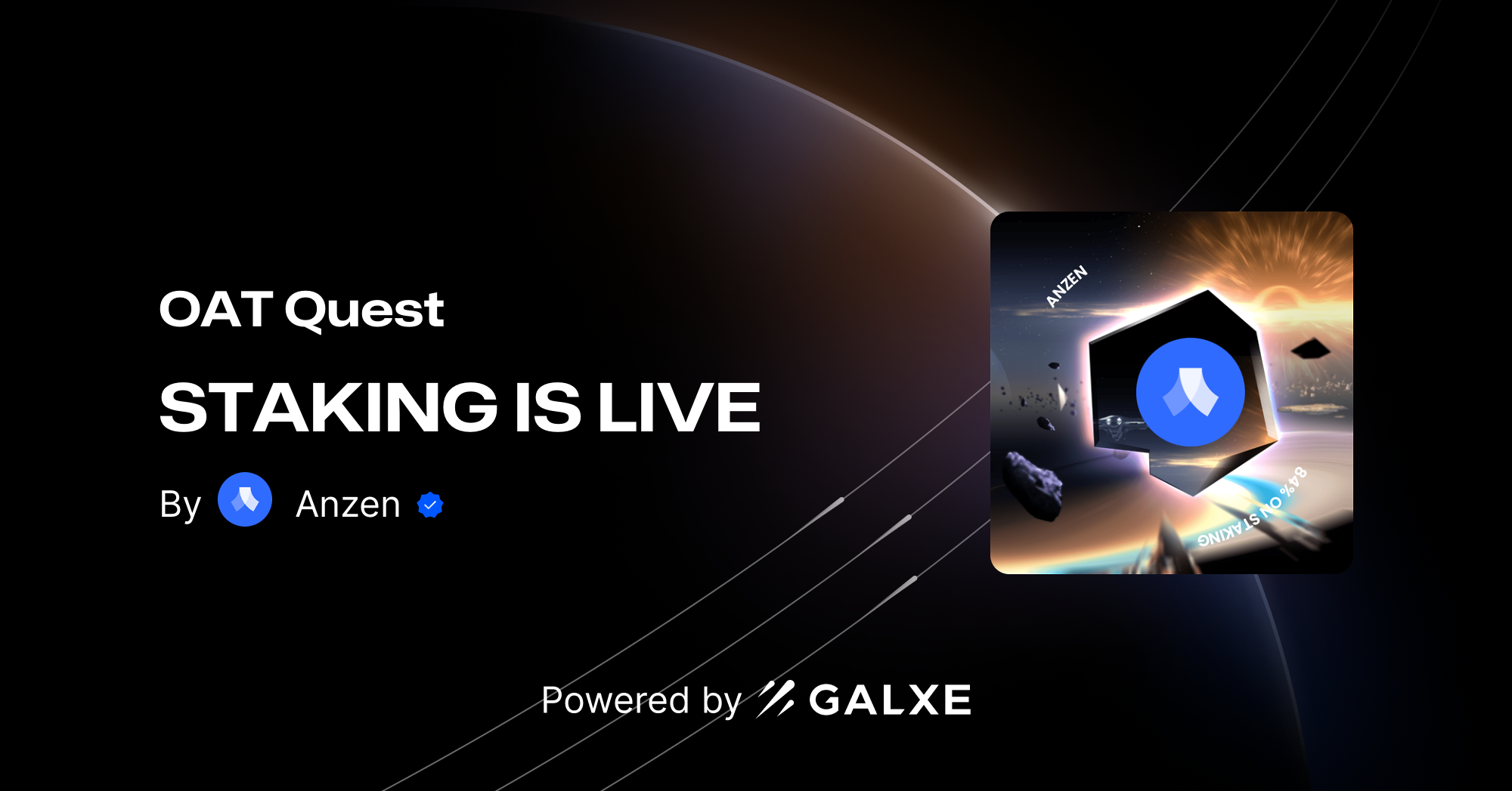 STAKING IS LIVE by Anzen | Galxe Quest
