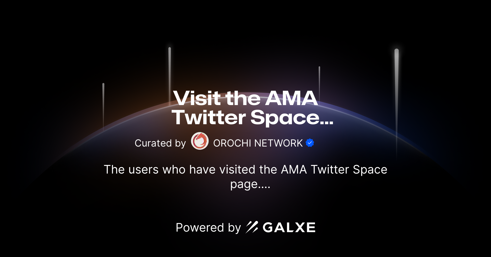 Visit the AMA Twitter Space Credential | Galxe