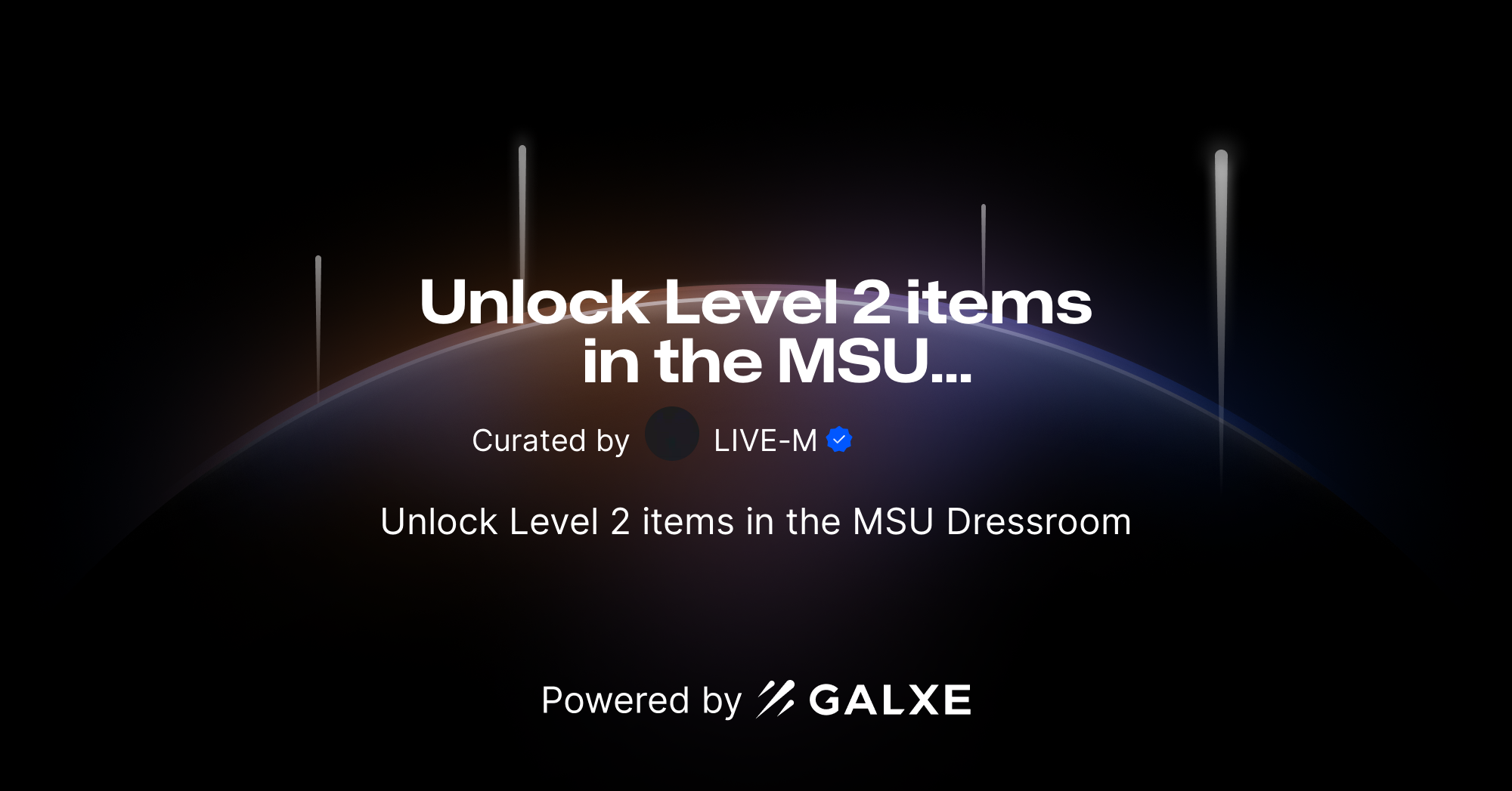 Unlock Level 2 items in the MSU Dressroom Credential | Galxe
