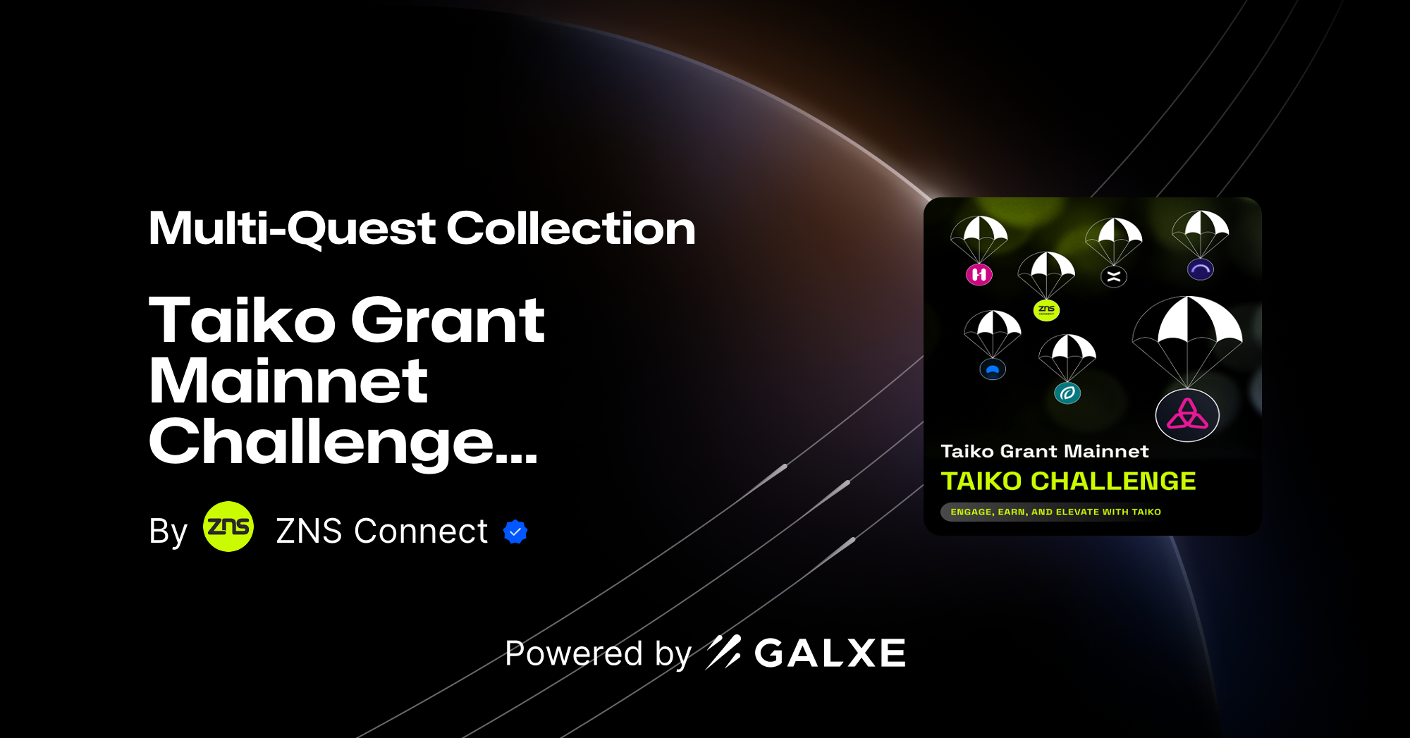 Taiko Grant Mainnet Challenge by ZNS Connect | Galxe Quest