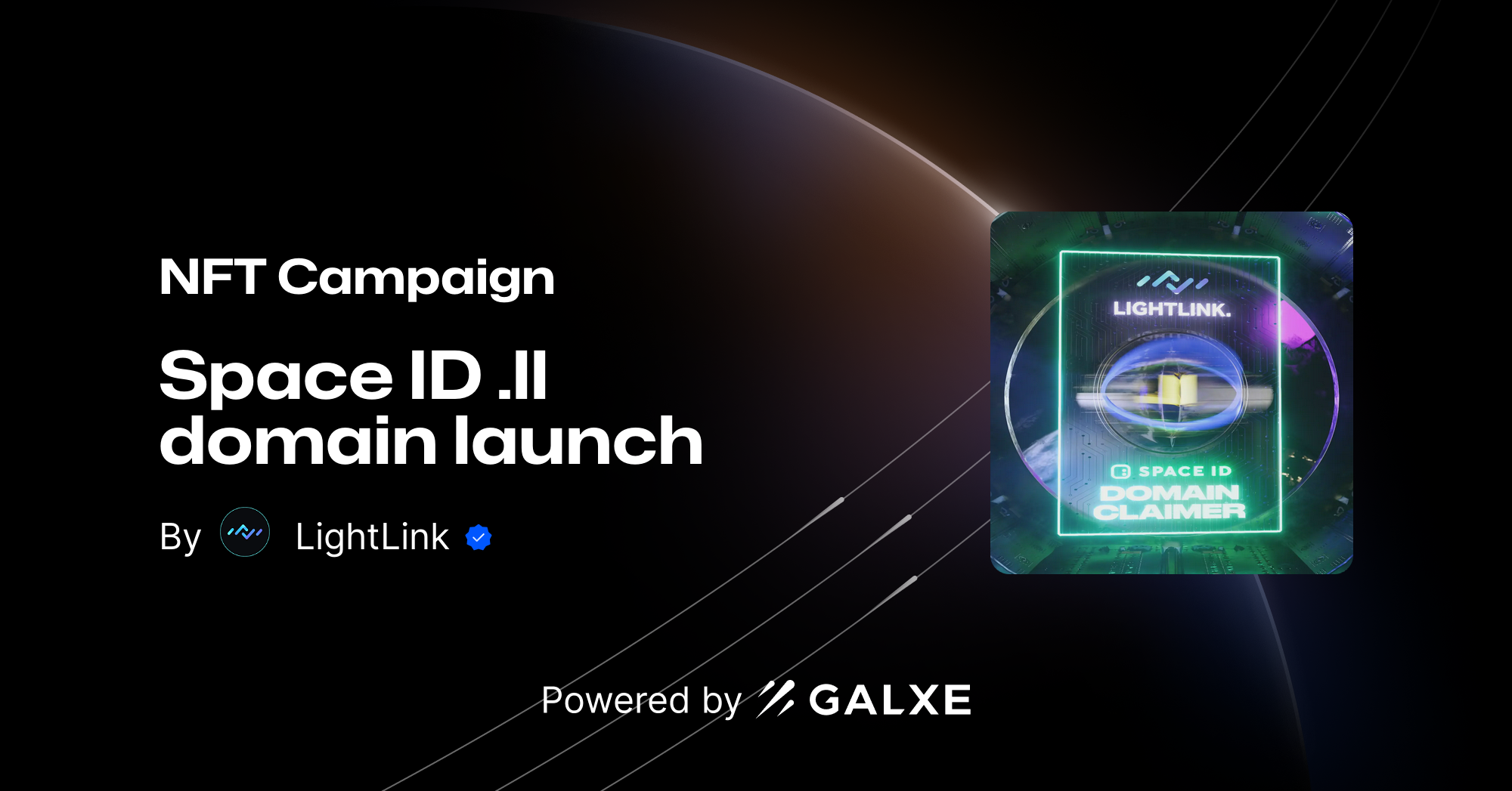 Space ID .ll domain launch by LightLink | Galxe