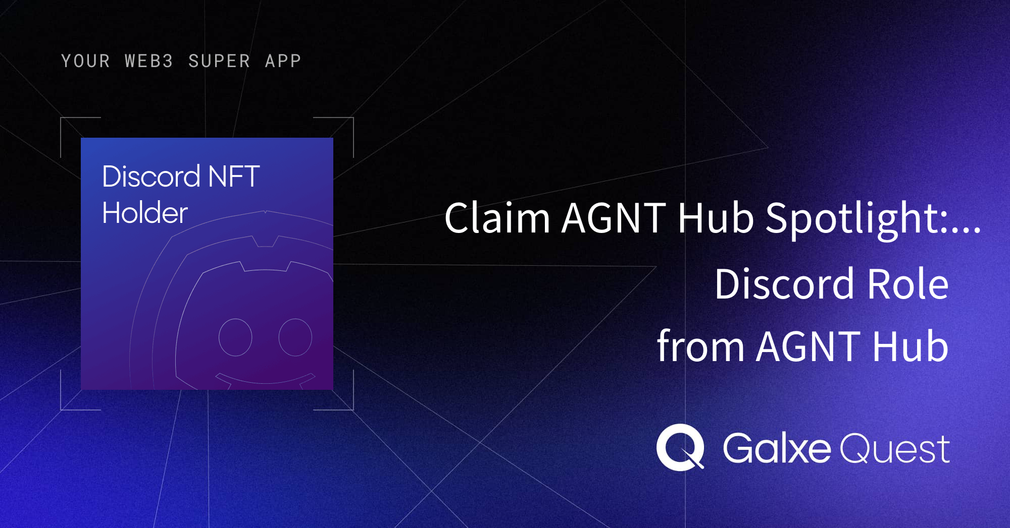 Claim AGNT-pilled Discord Role from AGNT Hub on Galxe