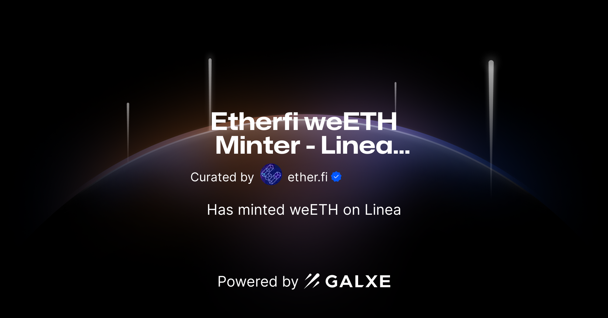 Etherfi weETH Minter - Linea Credential | Galxe