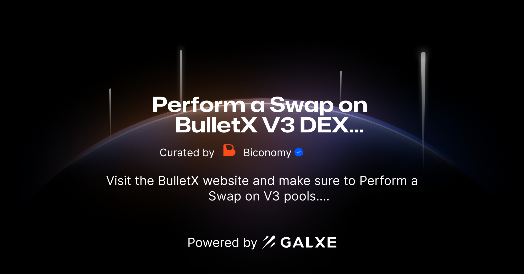 Perform a Swap on BulletX V3 DEX Credential | Galxe