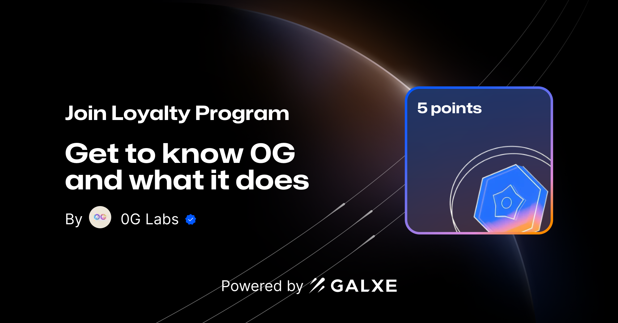 Join Get to know 0G and what it does Loyalty Program from 0G Labs on Galxe