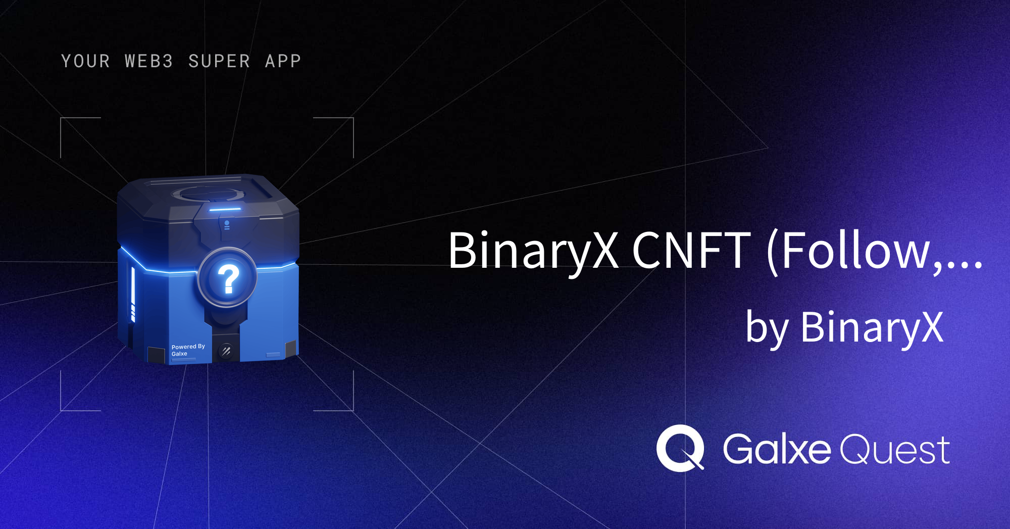 BinaryX CNFT (Follow, Hodlers) by BinaryX | Galxe Quest