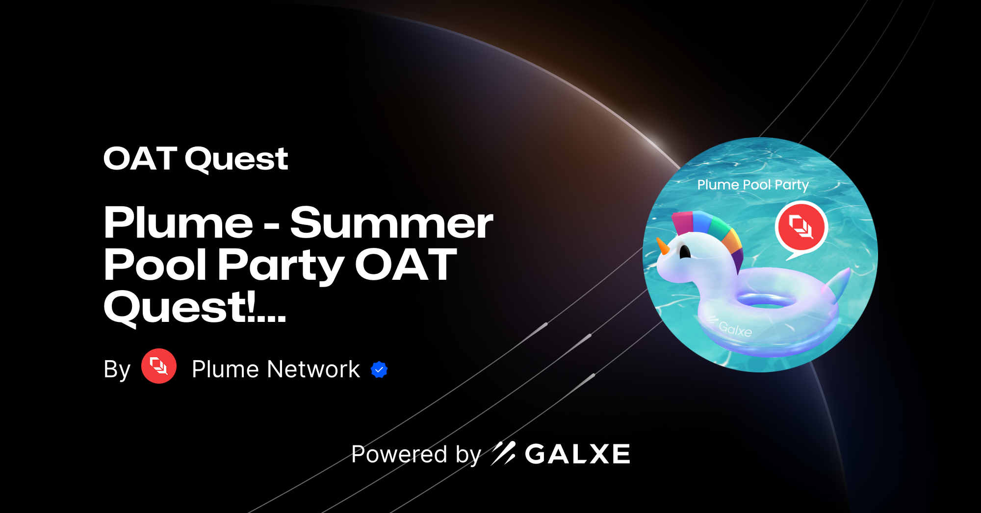 Plume - Summer Pool Party OAT Quest! by Plume Network | Galxe Quest