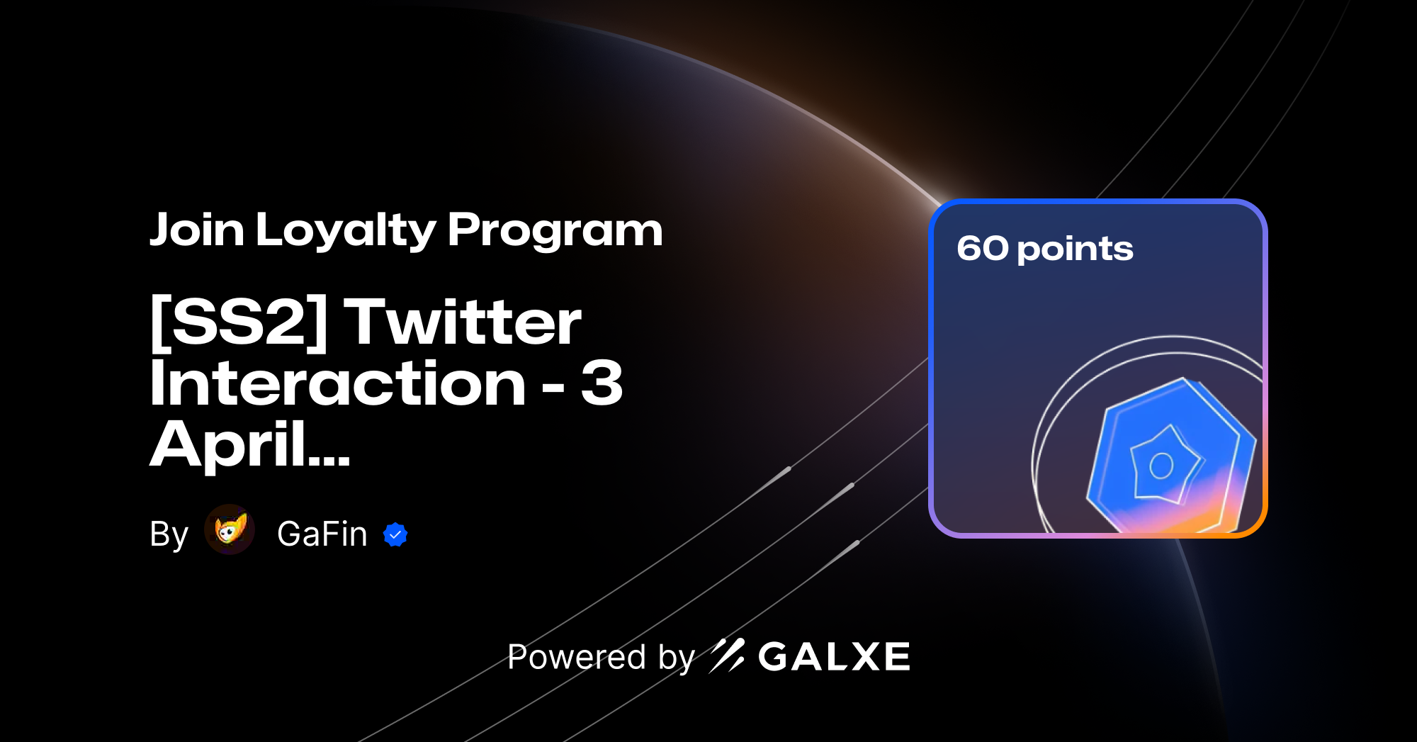 [SS2] Twitter Interaction - 3 April by GaFin | Galxe Quest