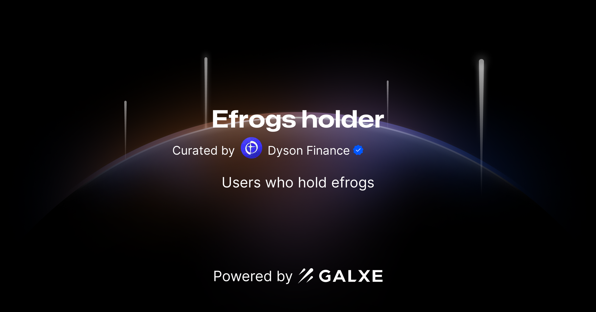 Efrogs holder Credential | Galxe