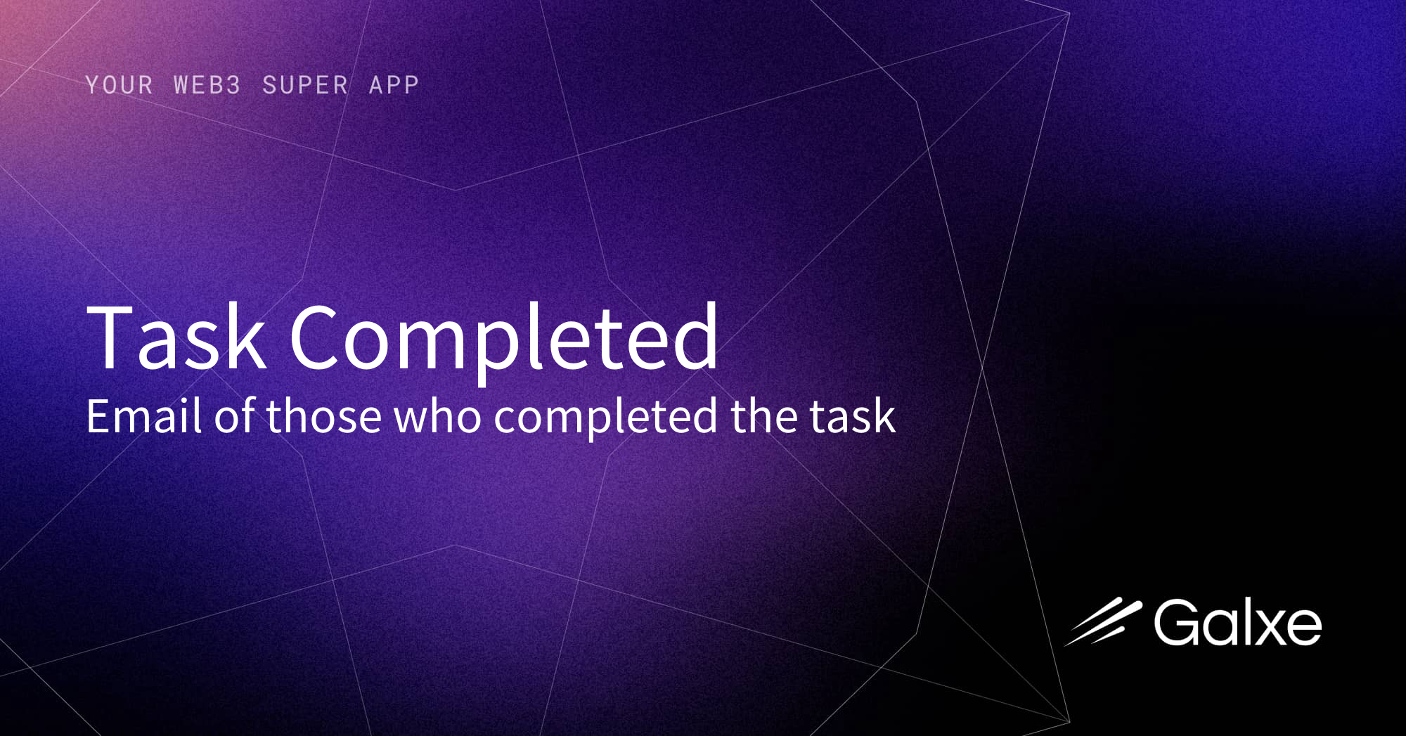Task Completed Credential | Galxe