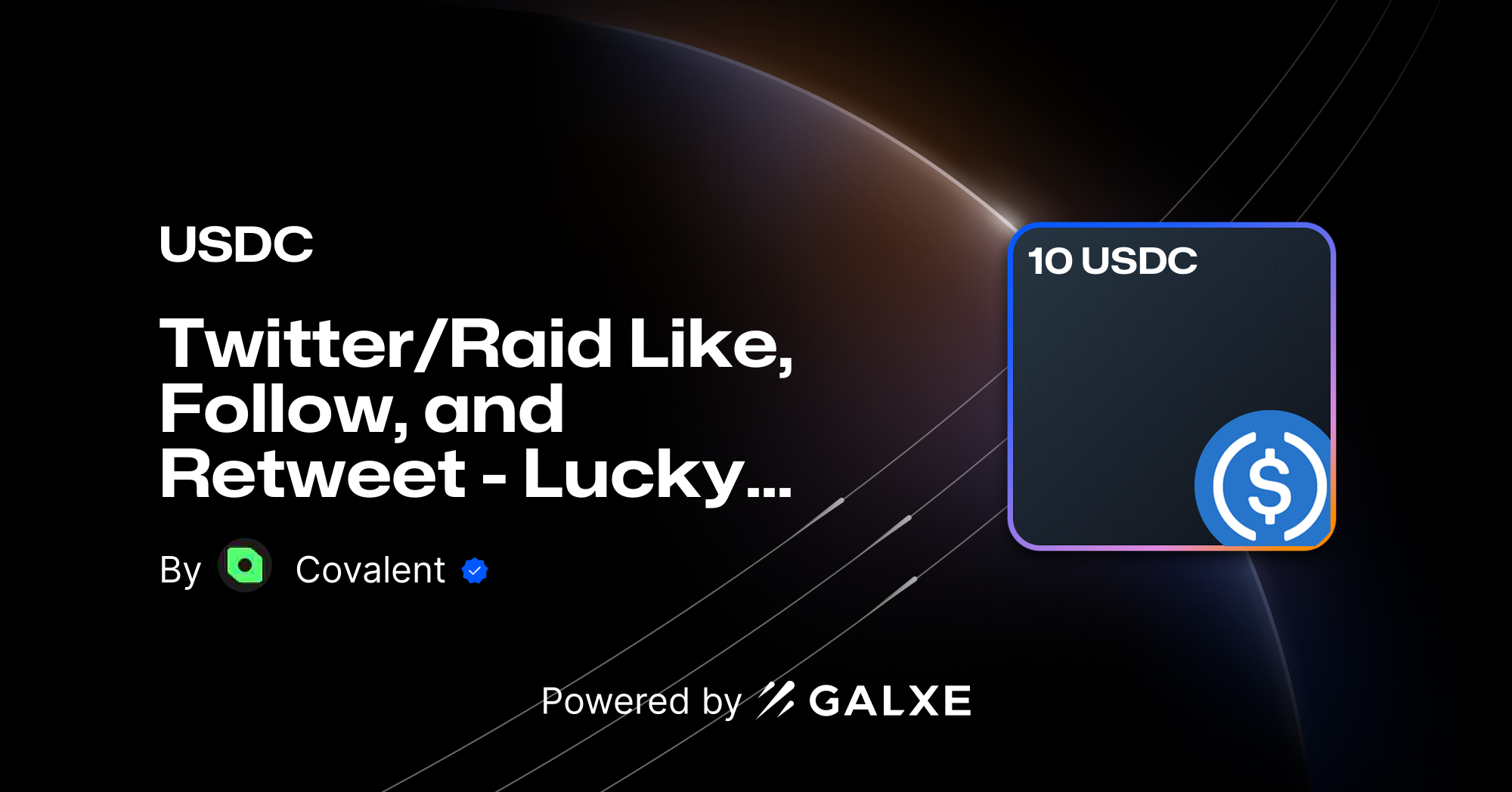 Twitter/Raid Like, Follow, and Retweet - Lucky 20 Get 10 USDC! by ...