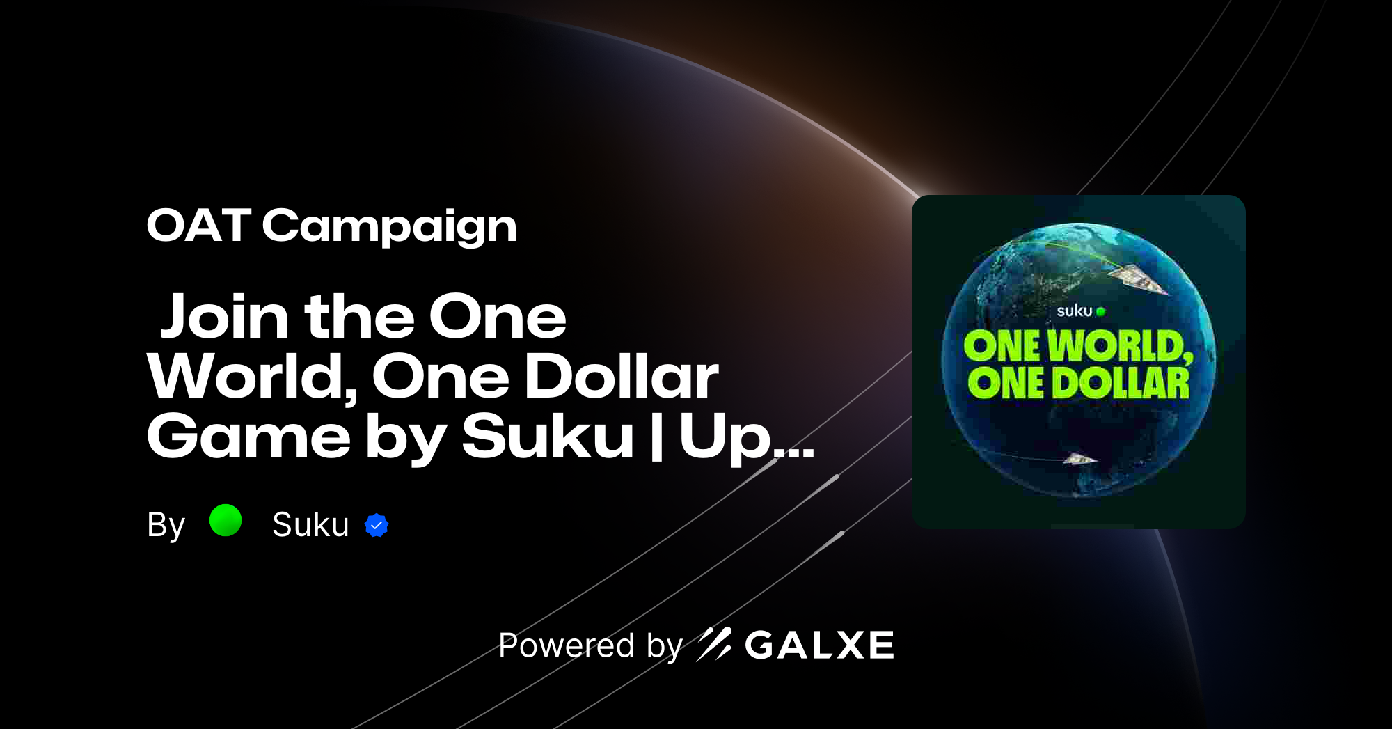🌎 Join the One World, One Dollar Game by Suku | Up to $45,000 in prizes ...