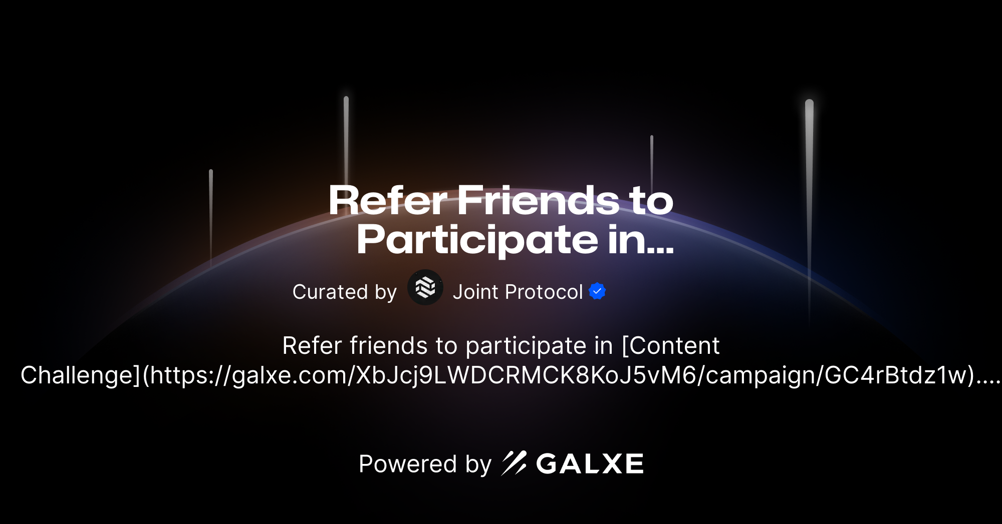 Refer Friends to Participate in Content Challenge Credential | Galxe