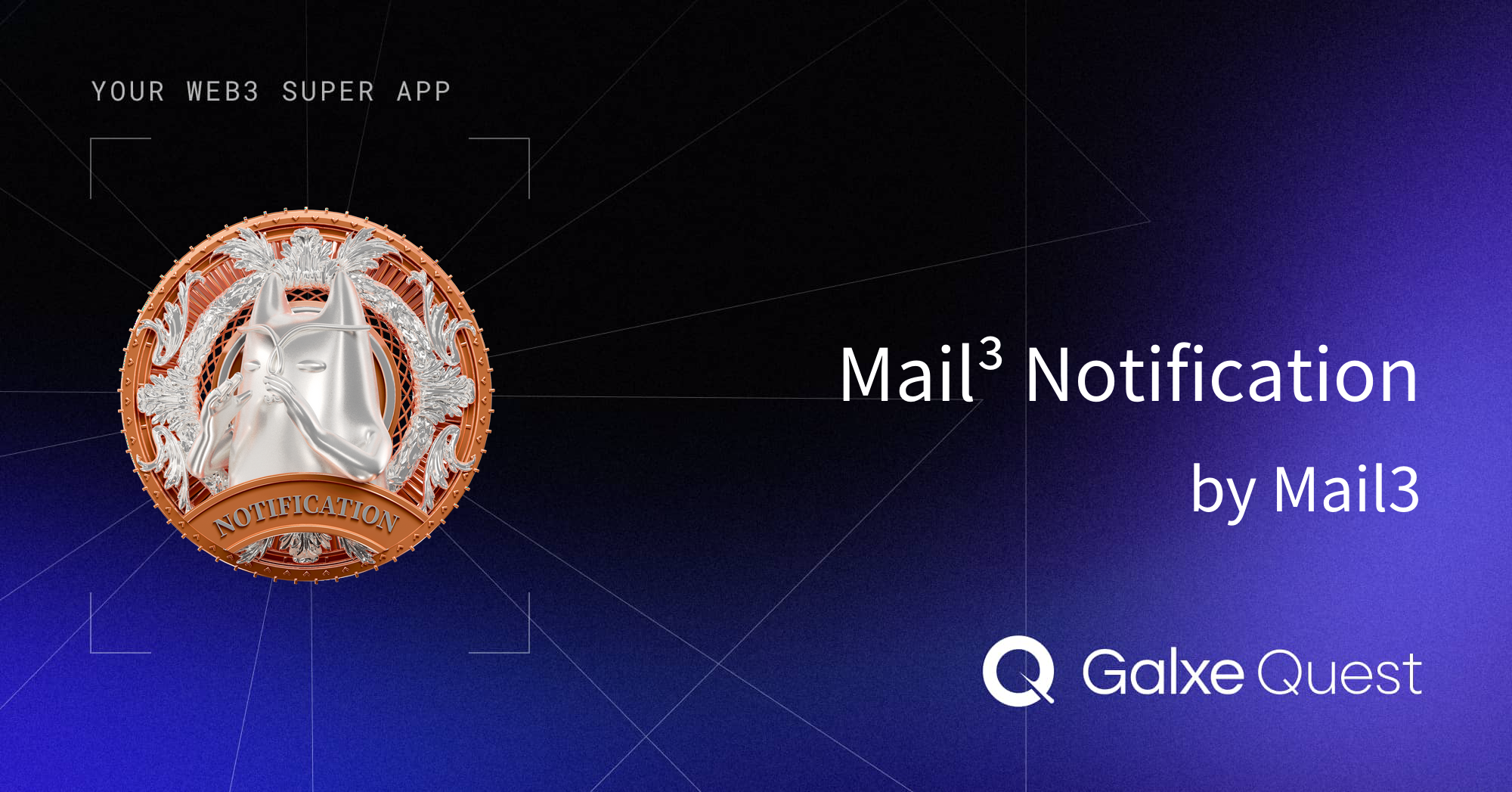 Mail³ Notification by Mail3 | Galxe Quest