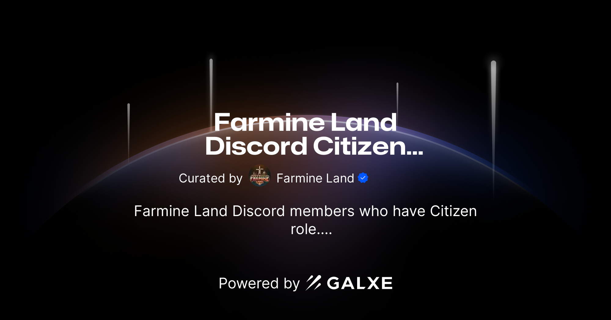Farmine Land Discord Citizen Credential | Galxe