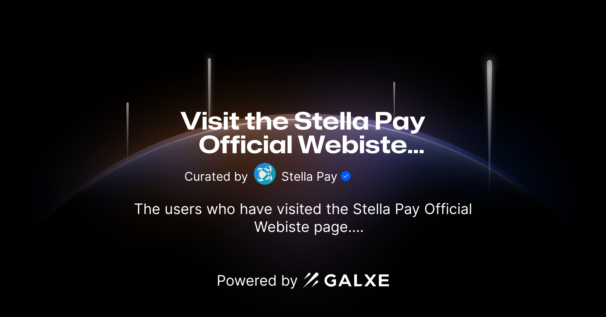 Visit the Stella Pay Official Webiste Credential | Galxe