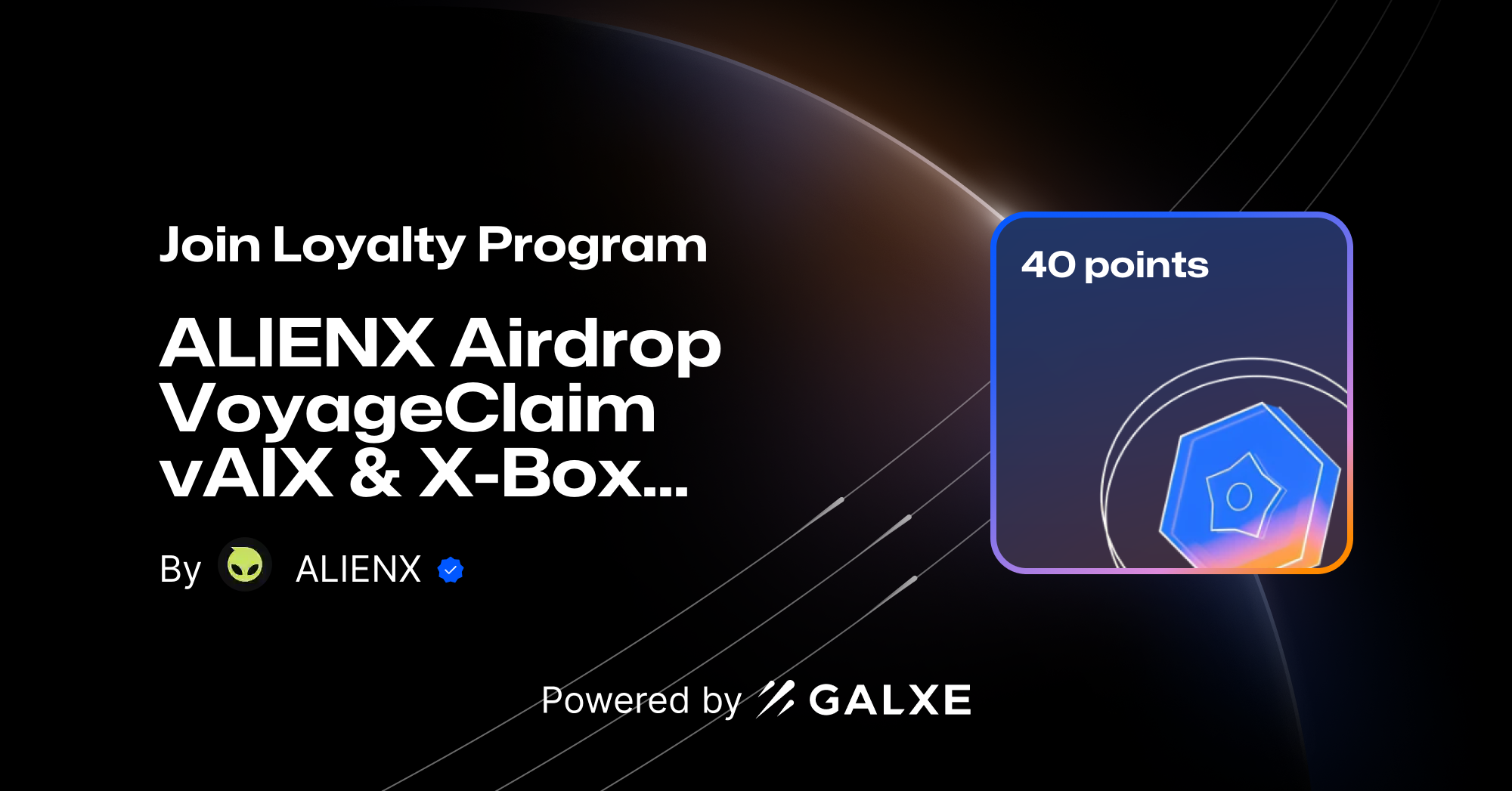 ALIENX Airdrop Voyage｜Claim vAIX & X-Box Airdrops by ALIENX | Galxe Quest