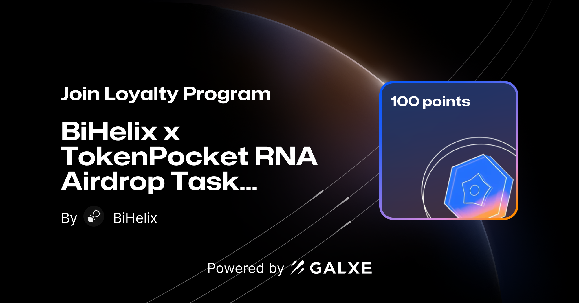 BiHelix x TokenPocket RNA Airdrop Task by BiHelix | Galxe Quest