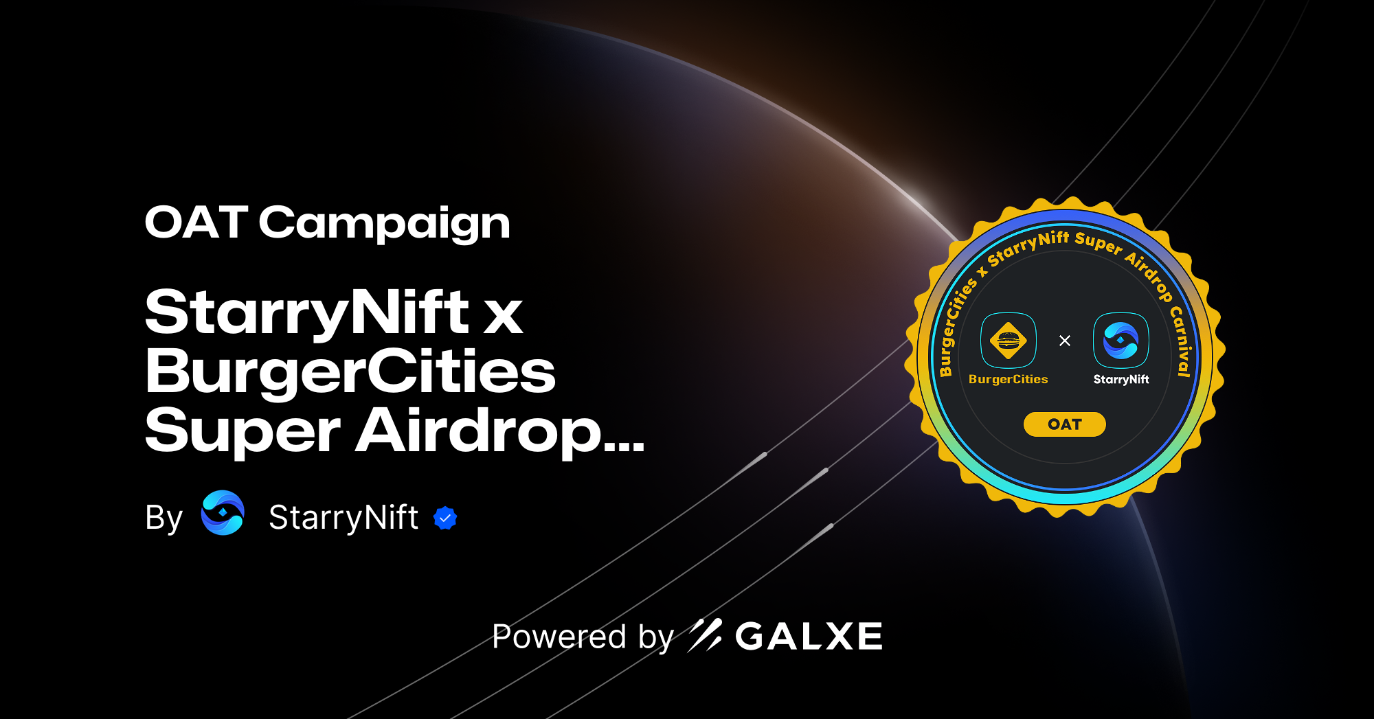 StarryNift x BurgerCities Super Airdrop Campaign by StarryNift | Galxe Quest