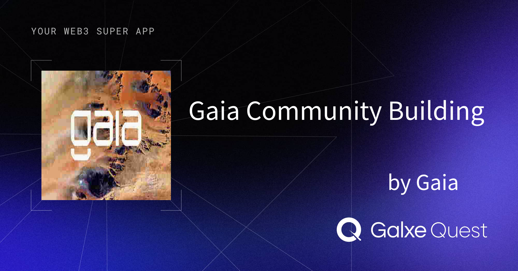 Gaia Community Building by Gaia 🌱 | Galxe Quest
