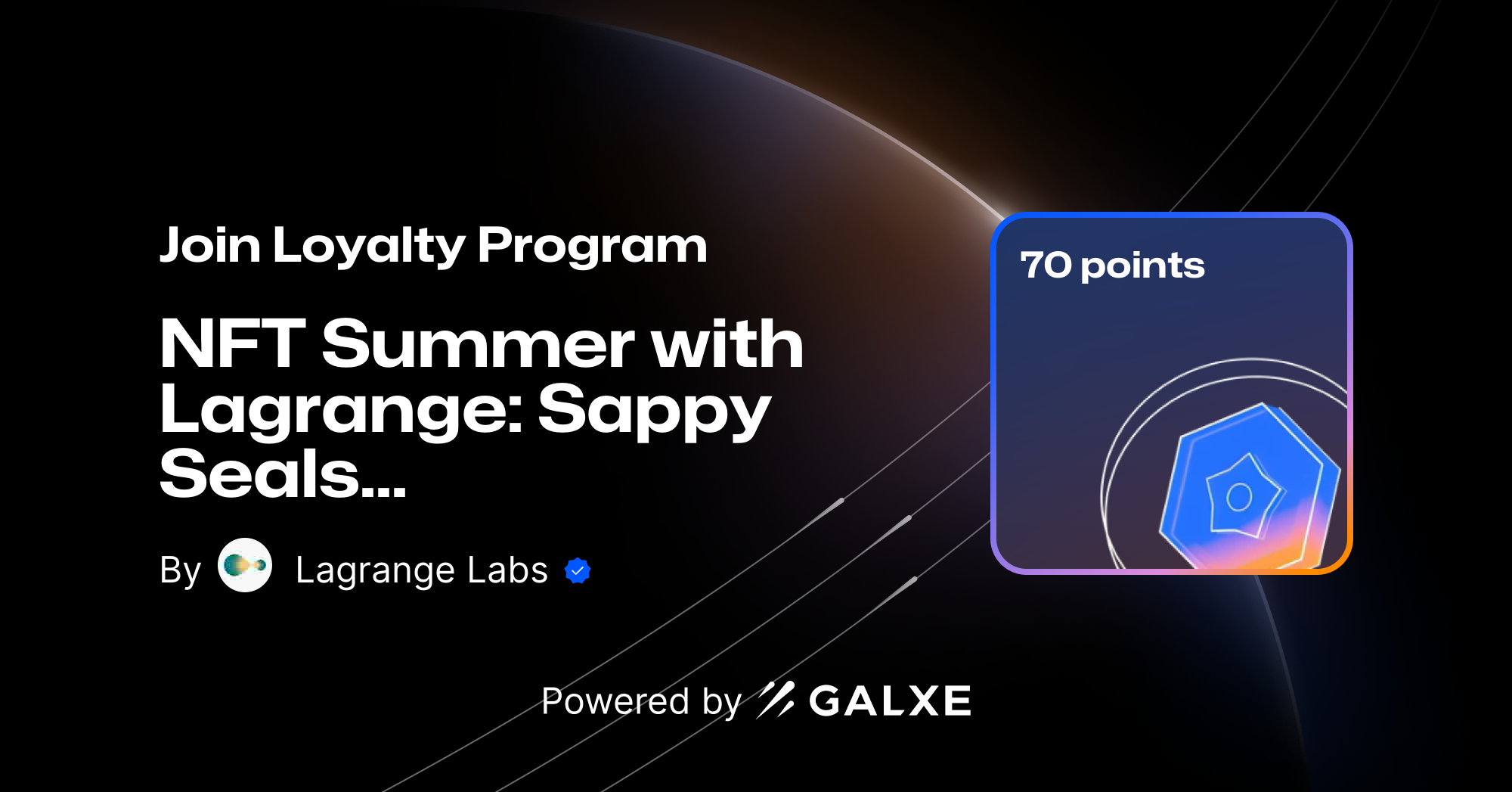 NFT Summer with Lagrange: Sappy Seals by Lagrange Labs | Galxe Quest