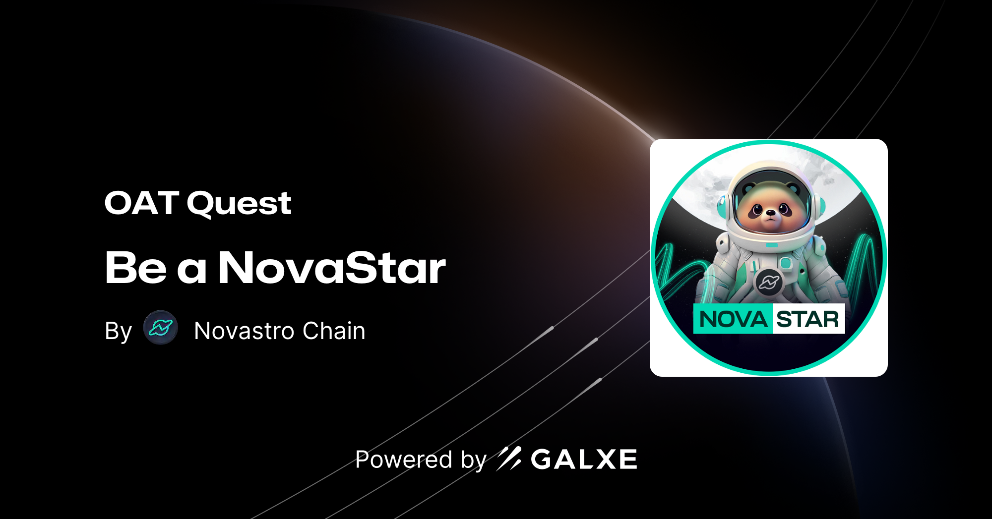 Be a NovaStar by Novastro | Galxe Quest