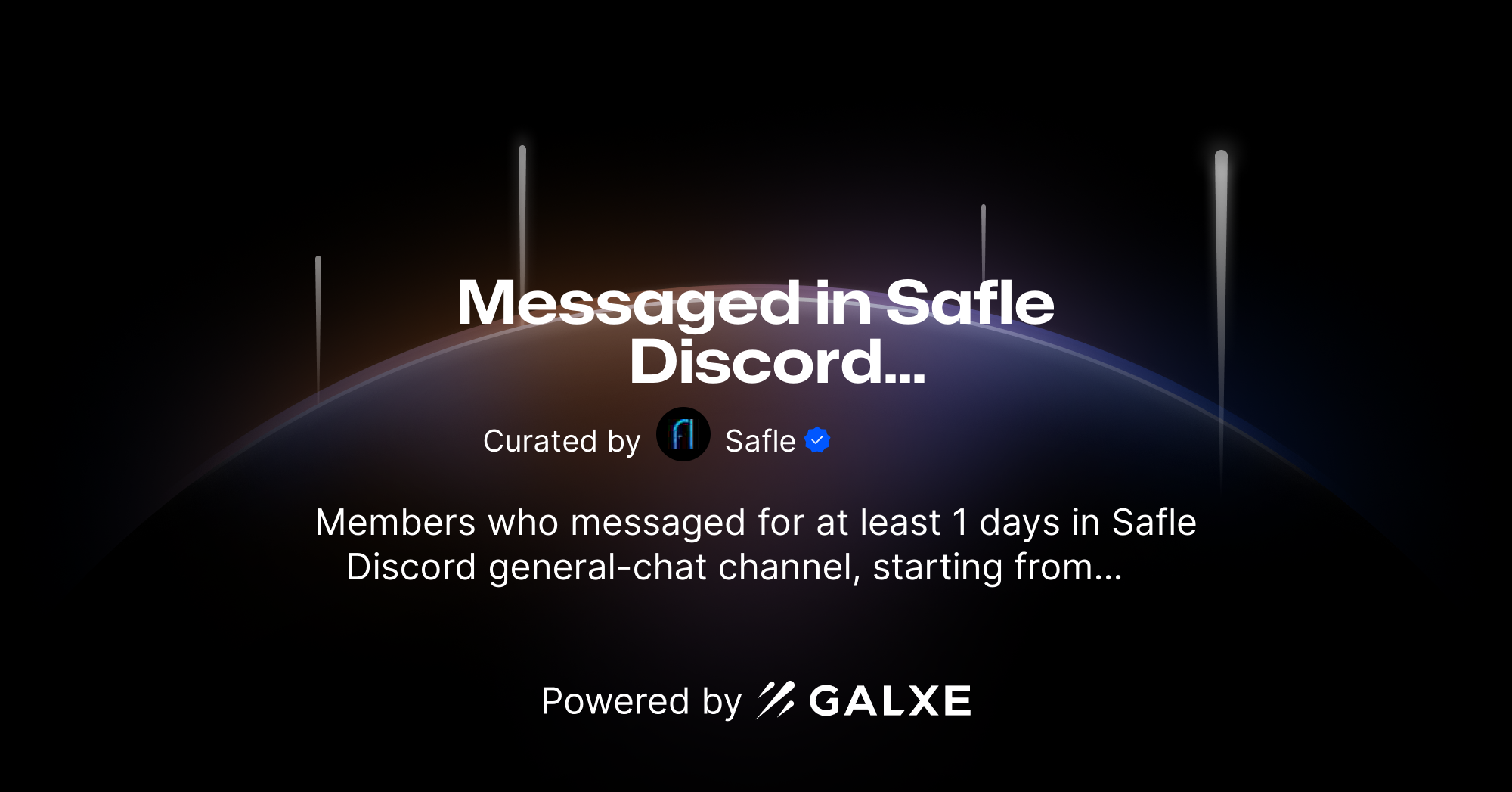 Messaged in Safle Discord 💭┃general-chat Channel for at least 1 days ...