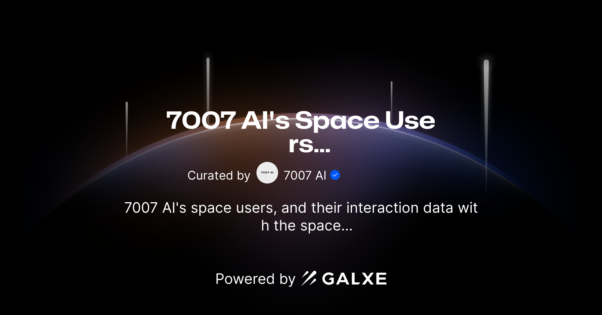 7007 AI's Space Users Credential | Galxe