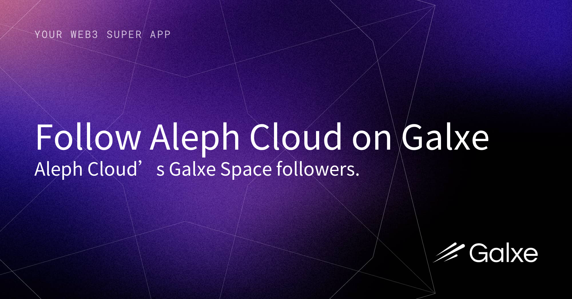 Follow Aleph Cloud on Galxe Credential | Galxe