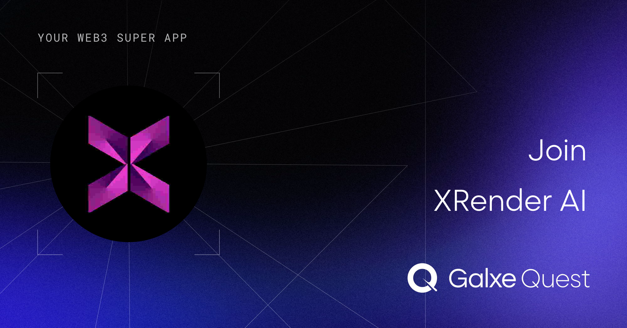 Join XRender AI on Galxe Quest