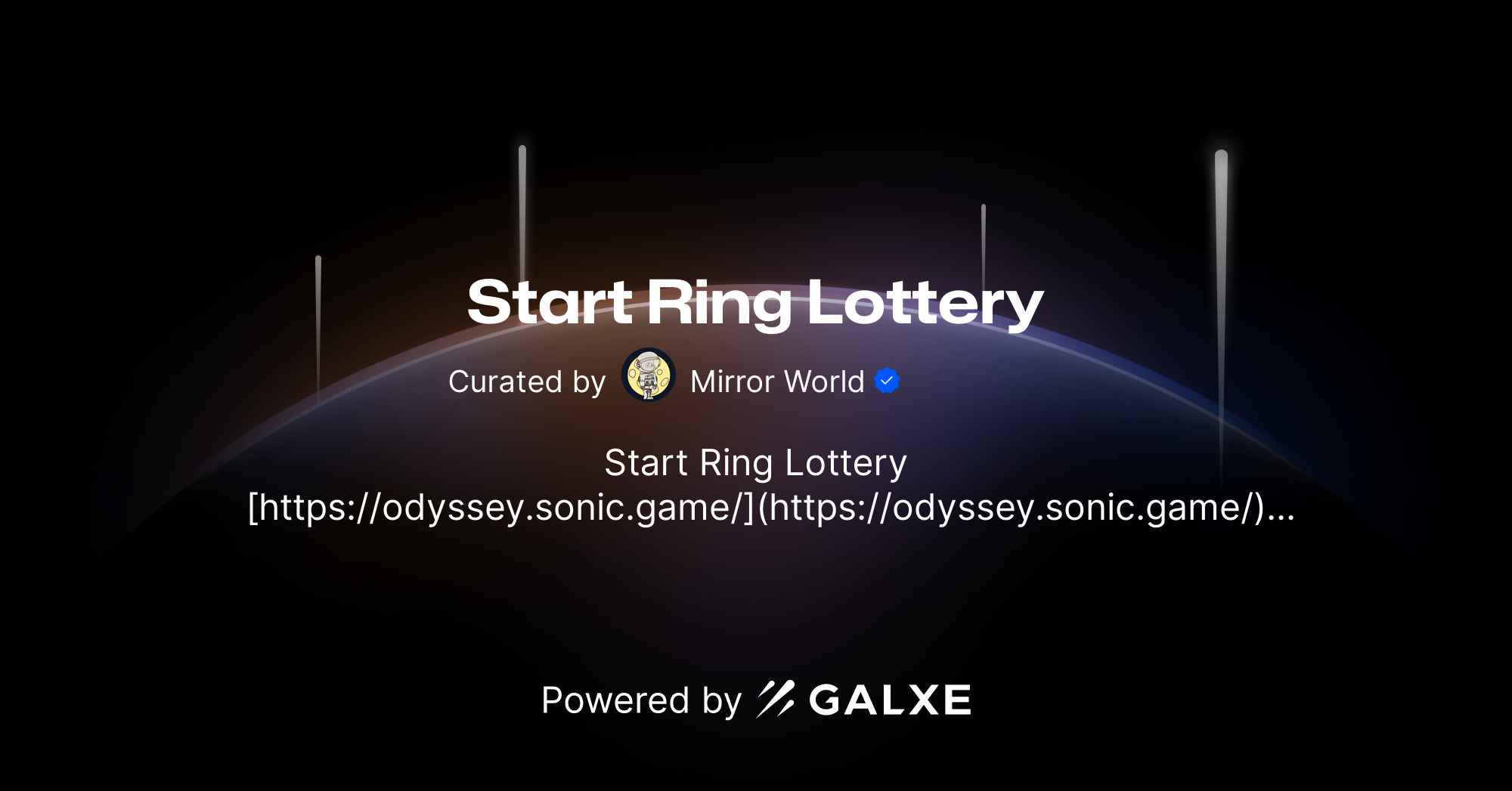 Start Ring Lottery Credential | Galxe