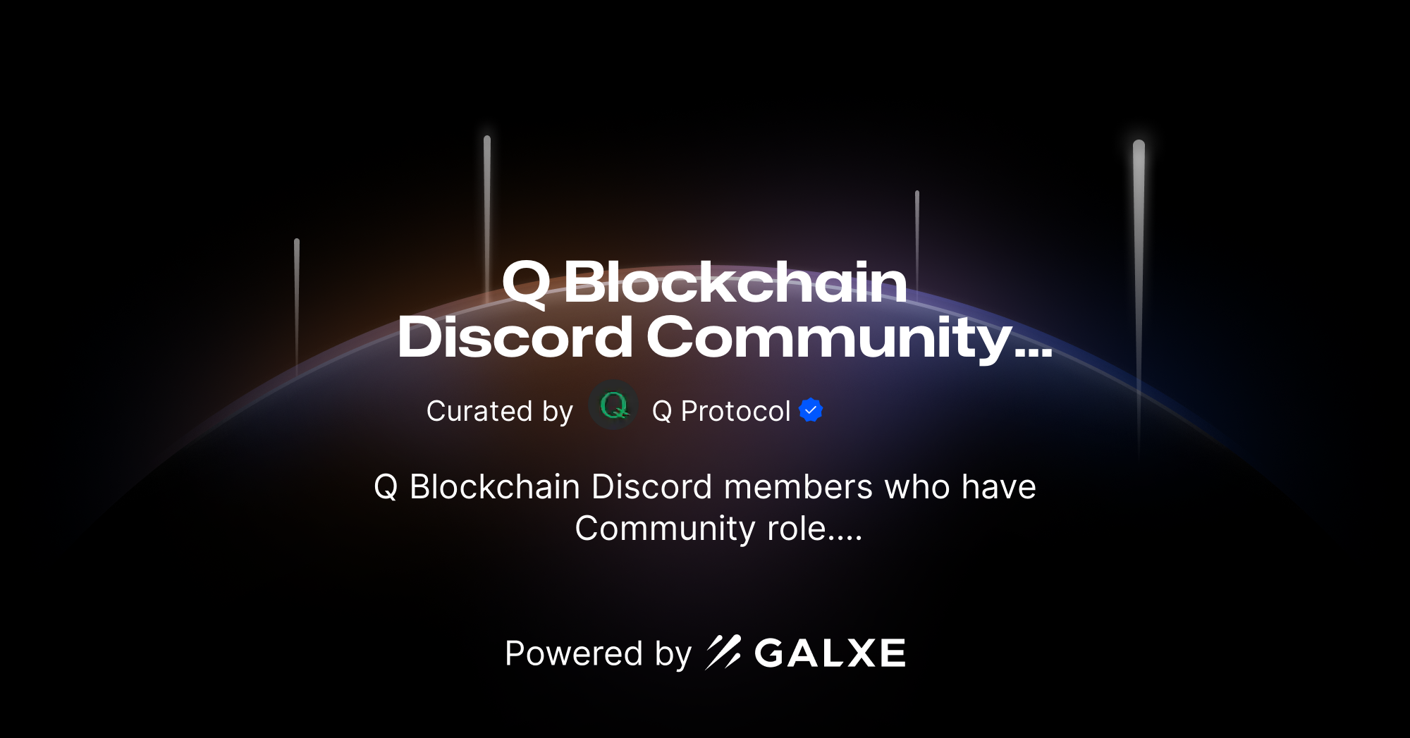 Q Blockchain Discord Community Credential | Galxe