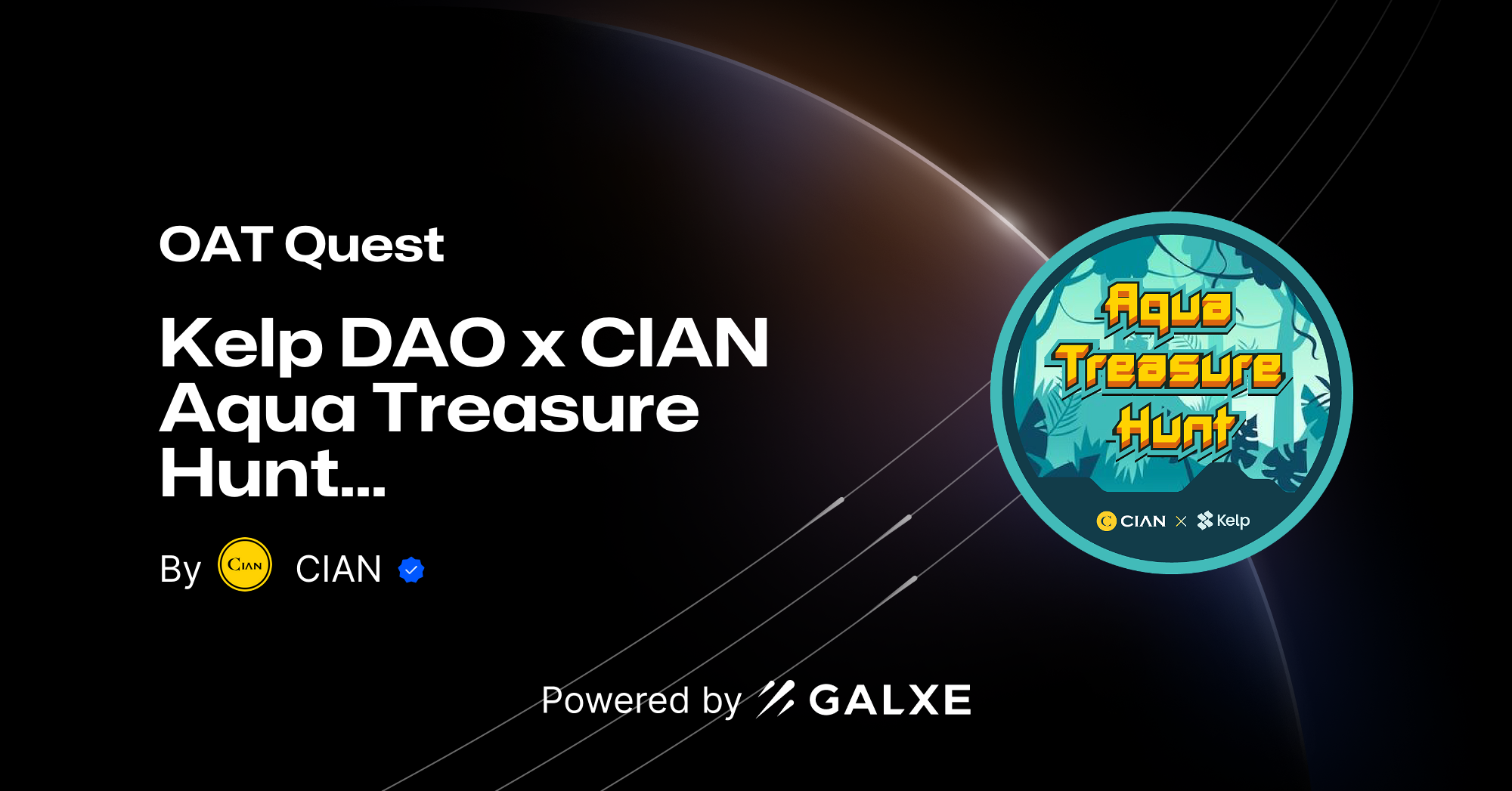 Kelp DAO x CIAN Aqua Treasure Hunt by CIAN | Galxe Quest