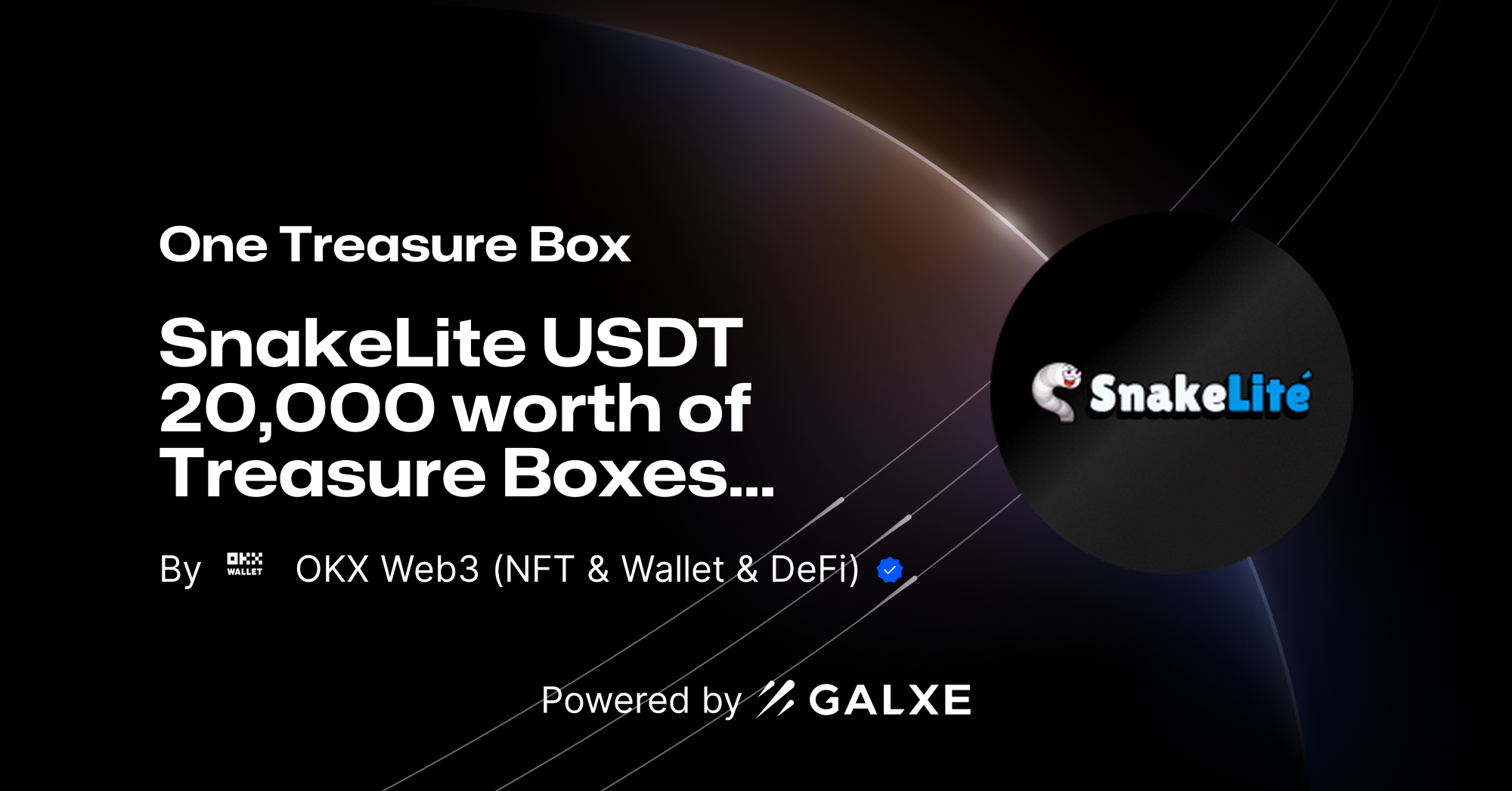 SnakeLite USDT 20,000 worth of Treasure Boxes Giveaway by OKX Web3 (NFT & Wallet & DeFi) | Galxe ...