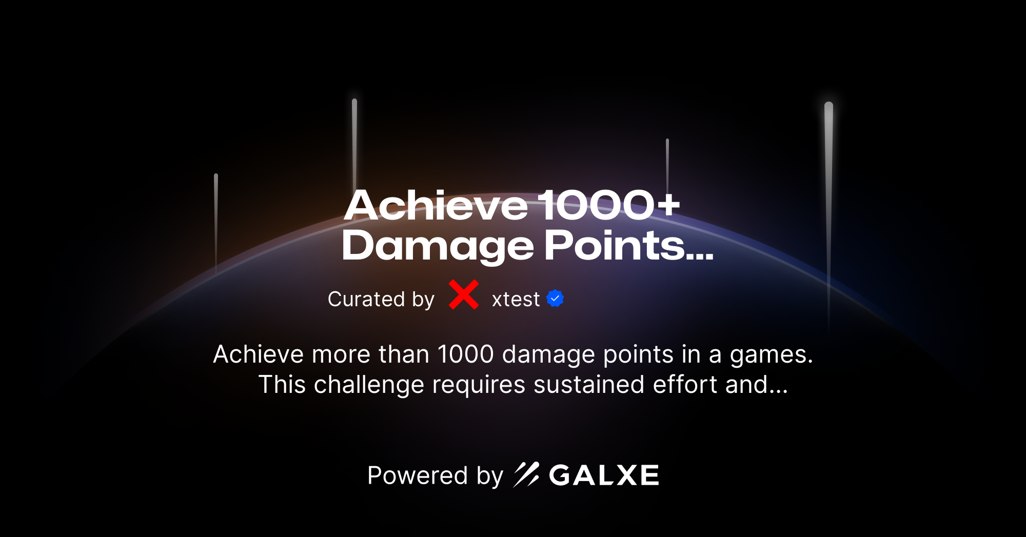Achieve 1000+ Damage Points Credential | Galxe
