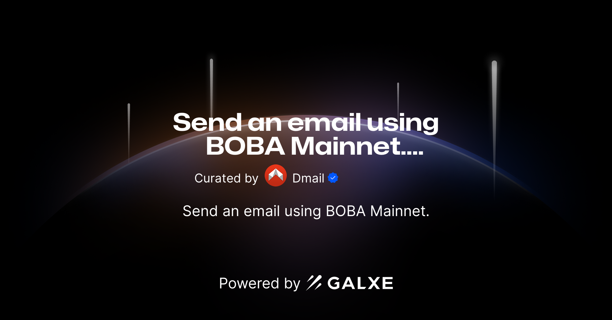 Send an email using BOBA Mainnet. Credential | Galxe